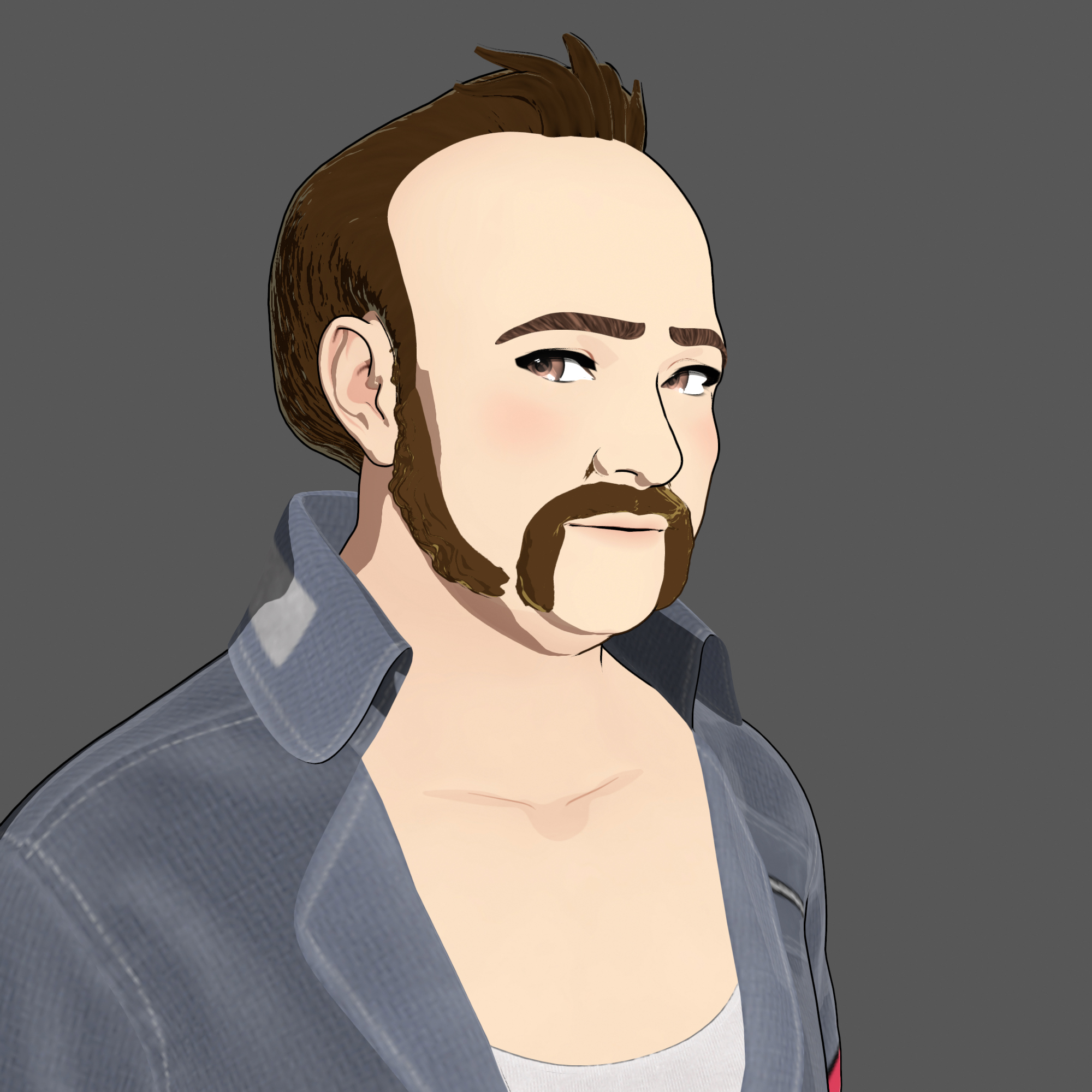 Oso FilaToon Beards for Genesis 9 | Daz 3D