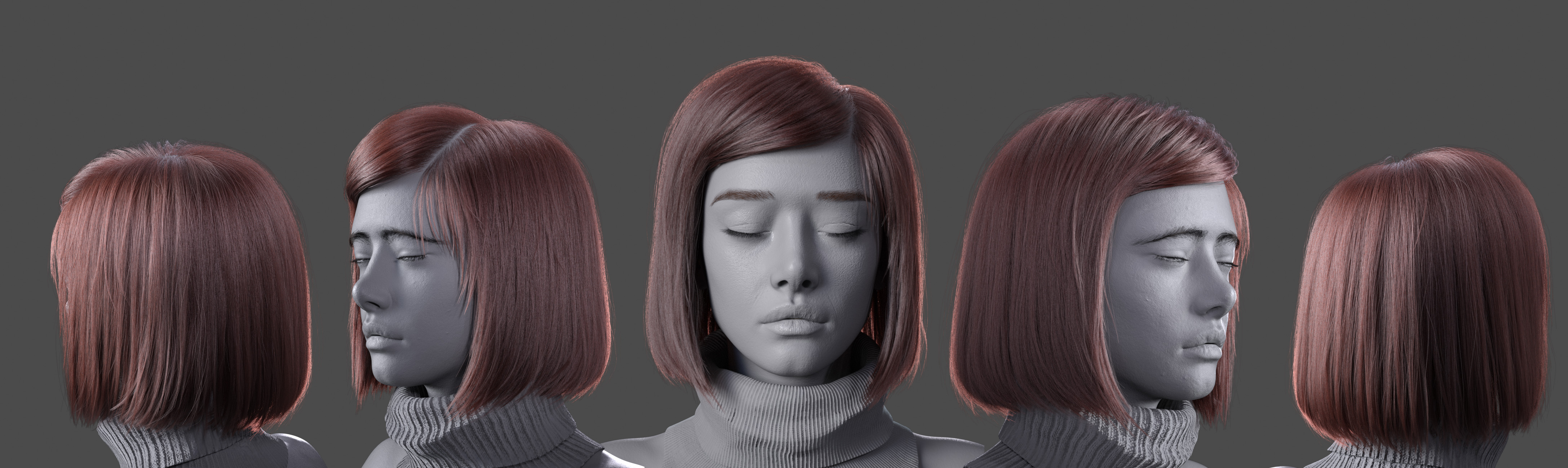 dForce AK Goddess Hair for Genesis 9 | Daz 3D