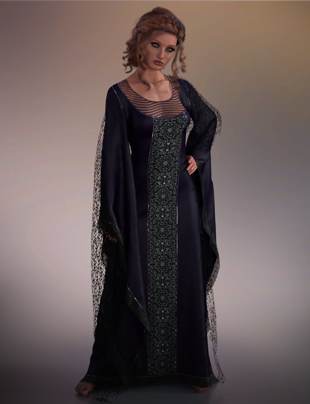 dForce Gothic Queen for Genesis 9 and 8 Female | Daz 3D
