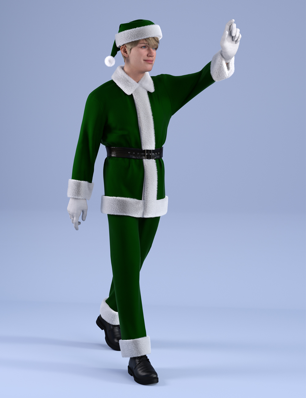 dForce HnC24 Santa Costume Outfits for Genesis 9 | Daz 3D