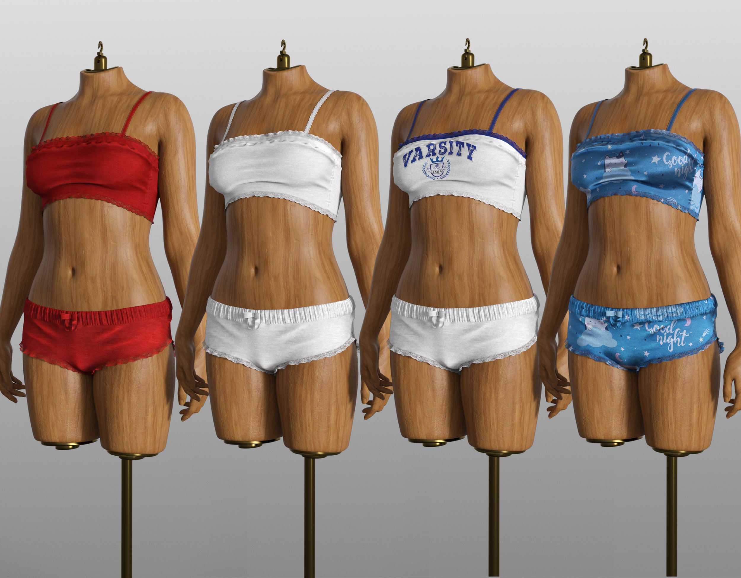 dForce Lil Cute PJs for Genesis 9 | Daz 3D