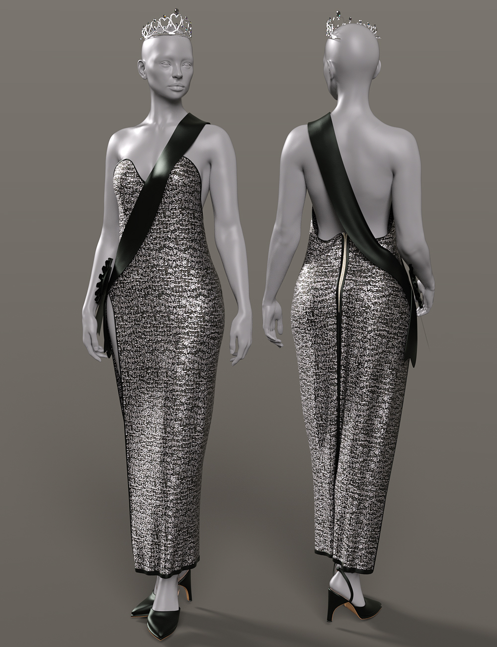 InStyle - dForce Pageant Queen Outfit for Genesis 8 Female and Genesis ...
