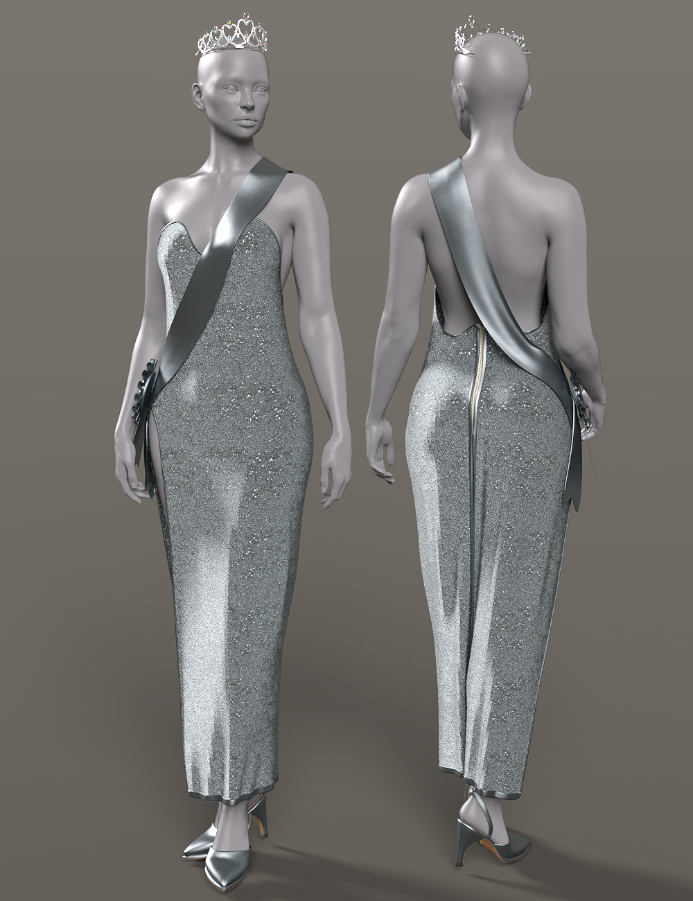 InStyle - dForce Pageant Queen Outfit for Genesis 8 Female and Genesis ...