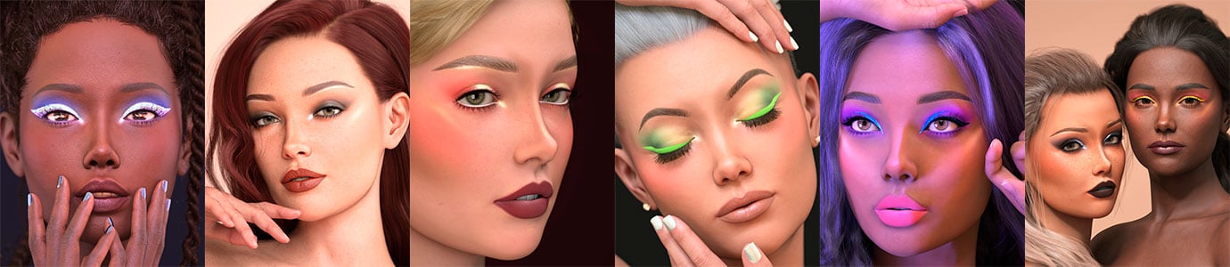 MUA Bundle for Genesis 9 | Daz 3D