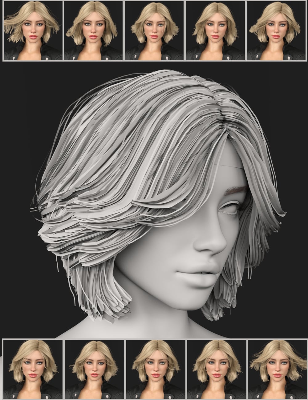 Alex Hair for Genesis 9 | Daz 3D