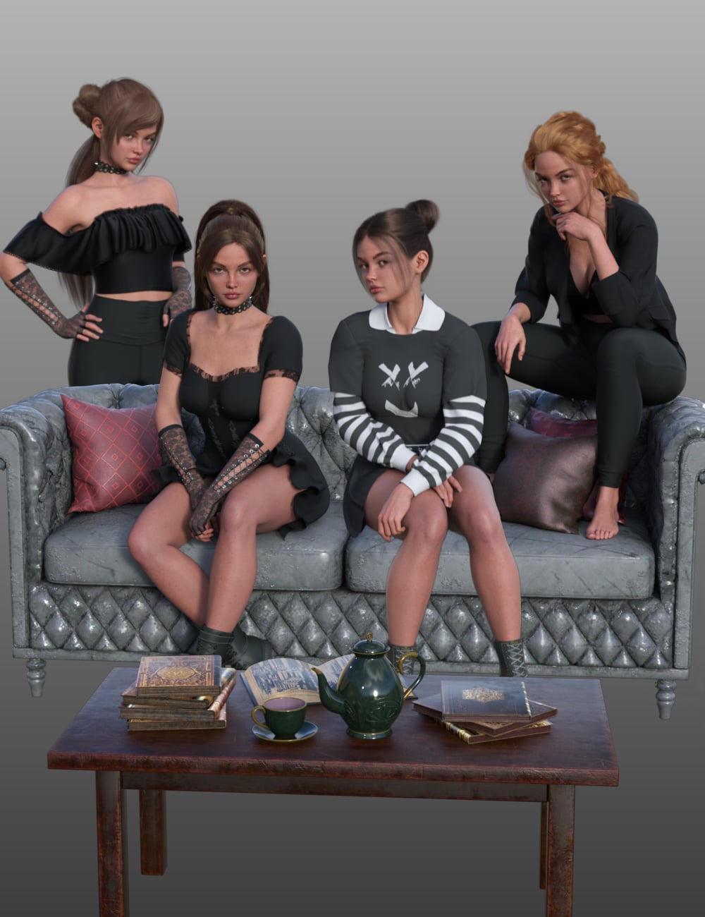FG Gothic Mansion Bundle | Daz 3D