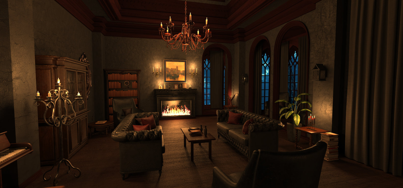 FG Gothic Mansion Bundle | Daz 3D