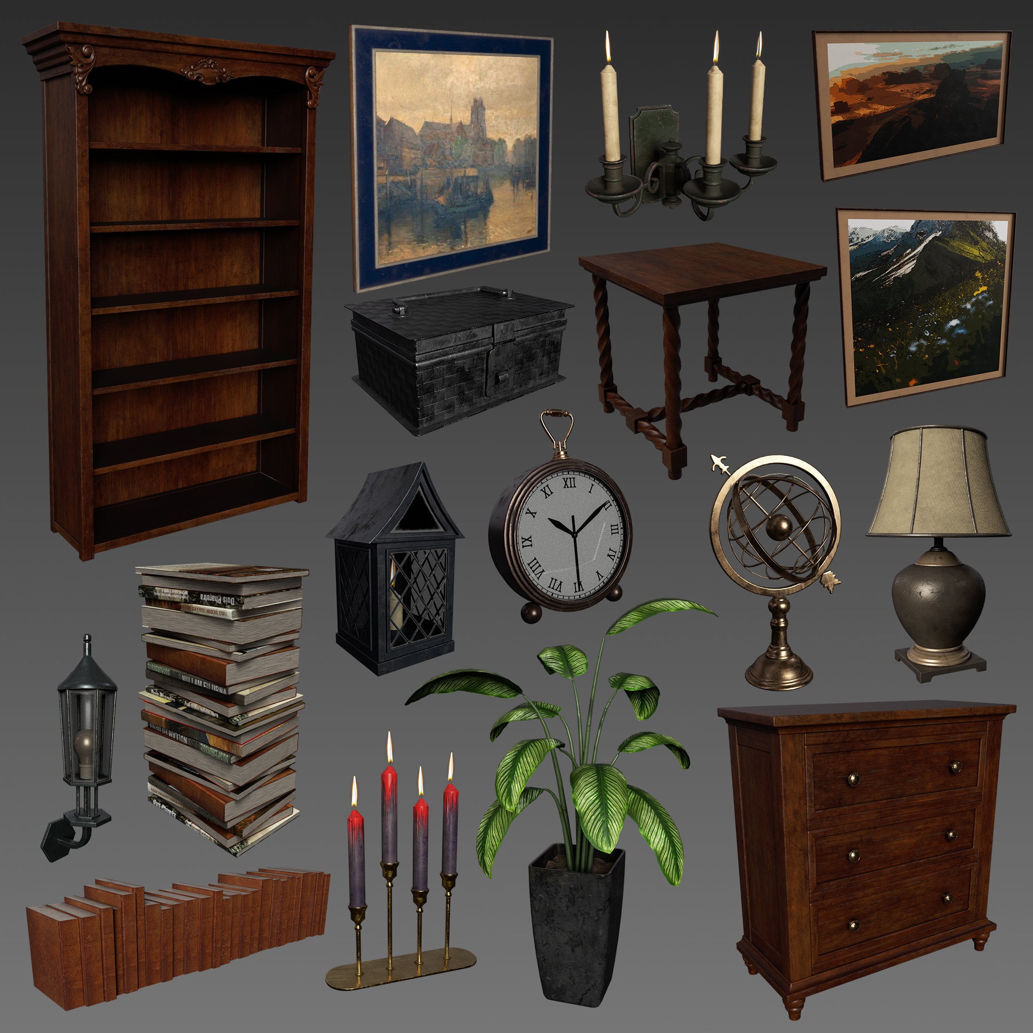 FG Gothic Mansion Bundle | Daz 3D