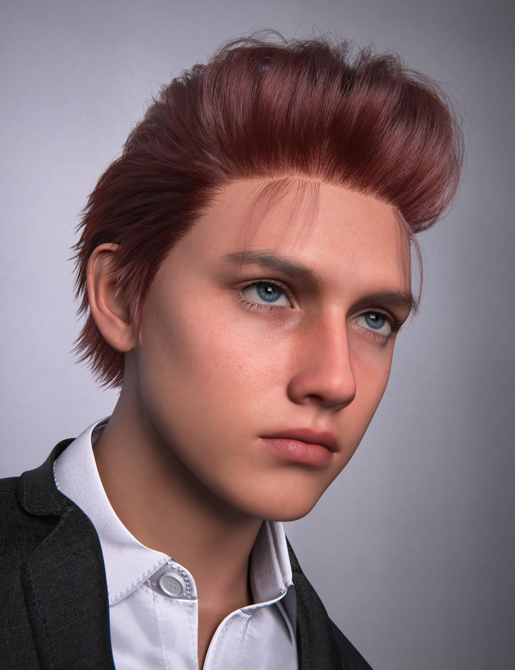 AK Dauntless Hair for Genesis 9, 8, and 8.1 Male | Daz 3D