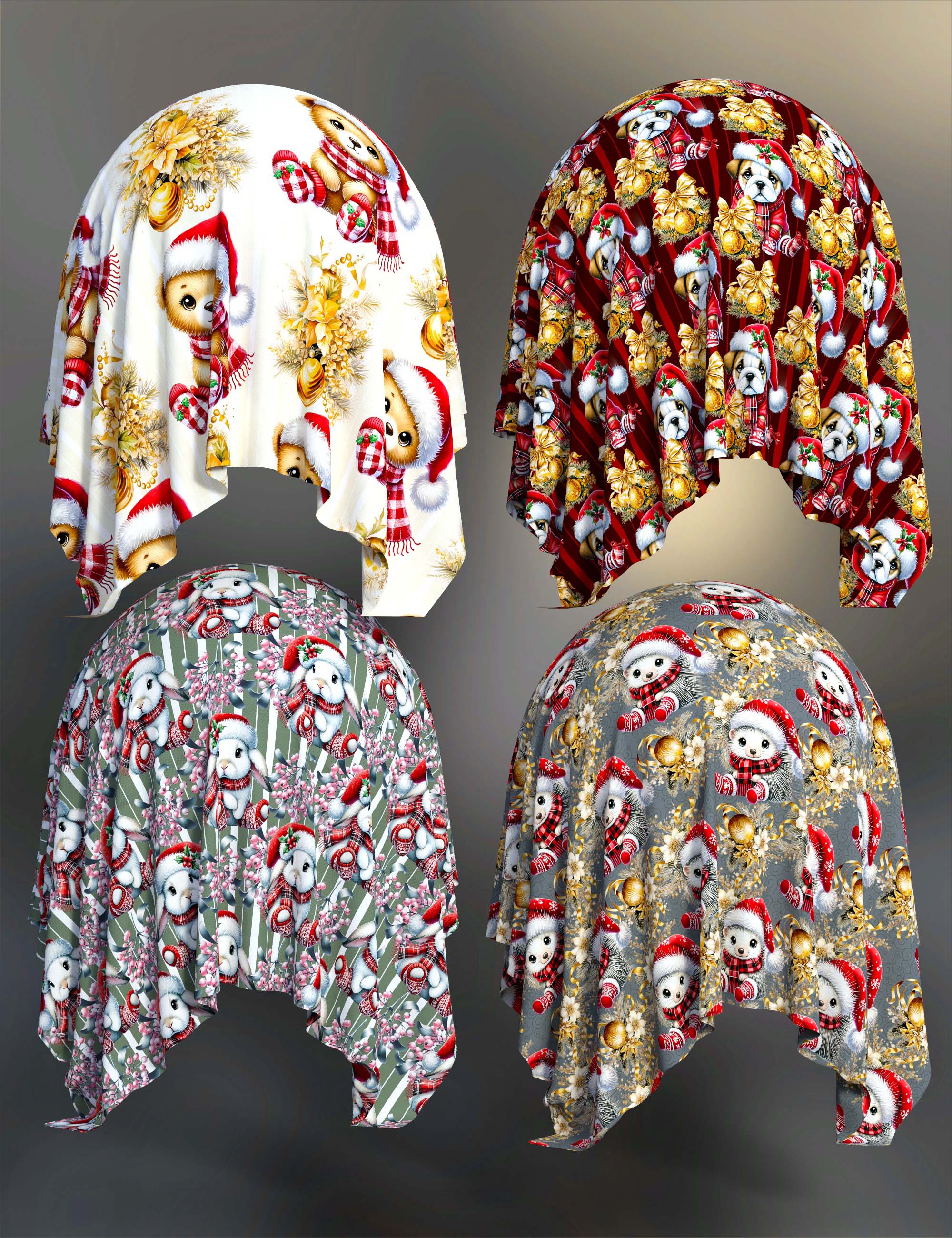 Christmas Delight Fabric Shaders - MR | Daz 3D