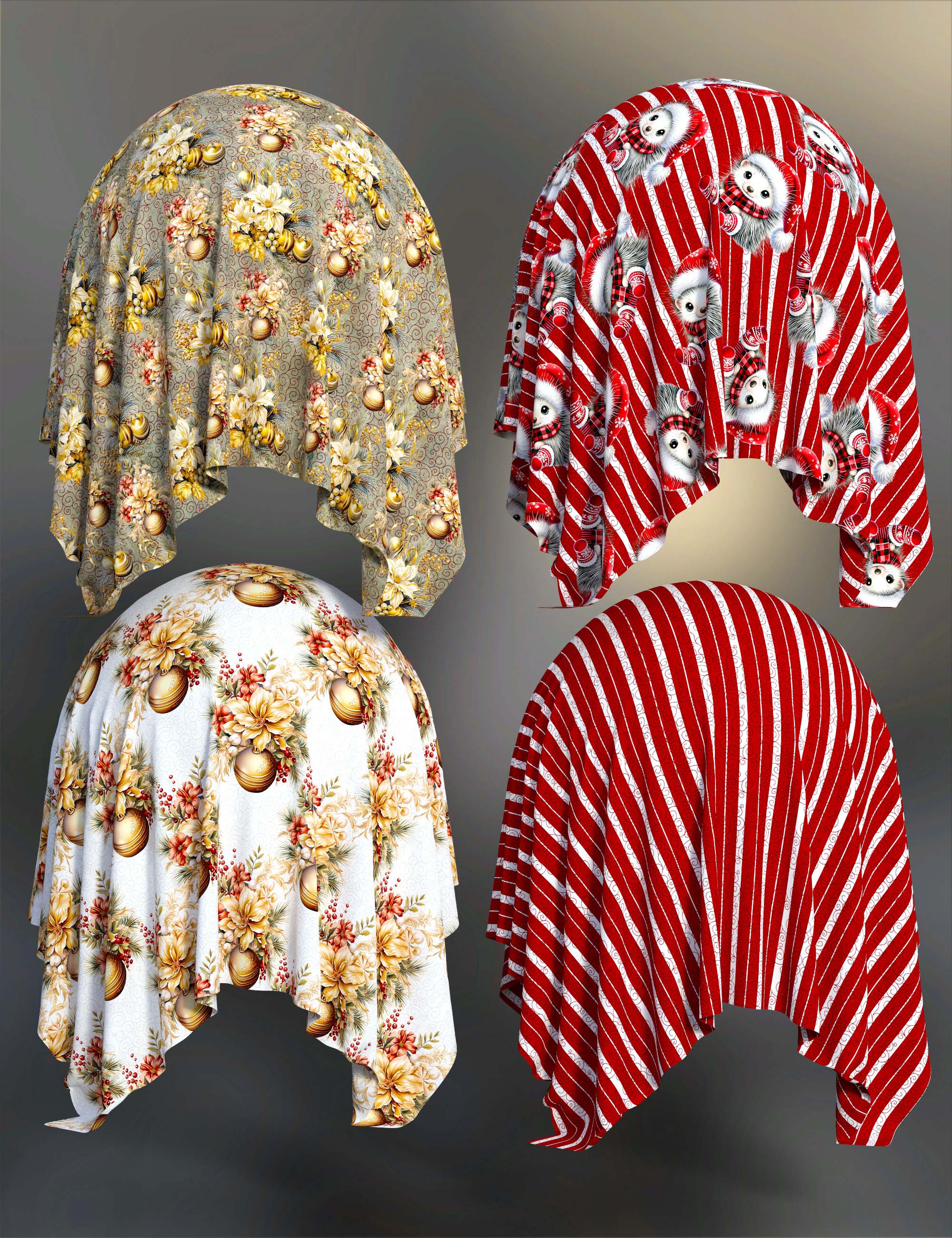 Christmas Delight Fabric Shaders - MR | Daz 3D