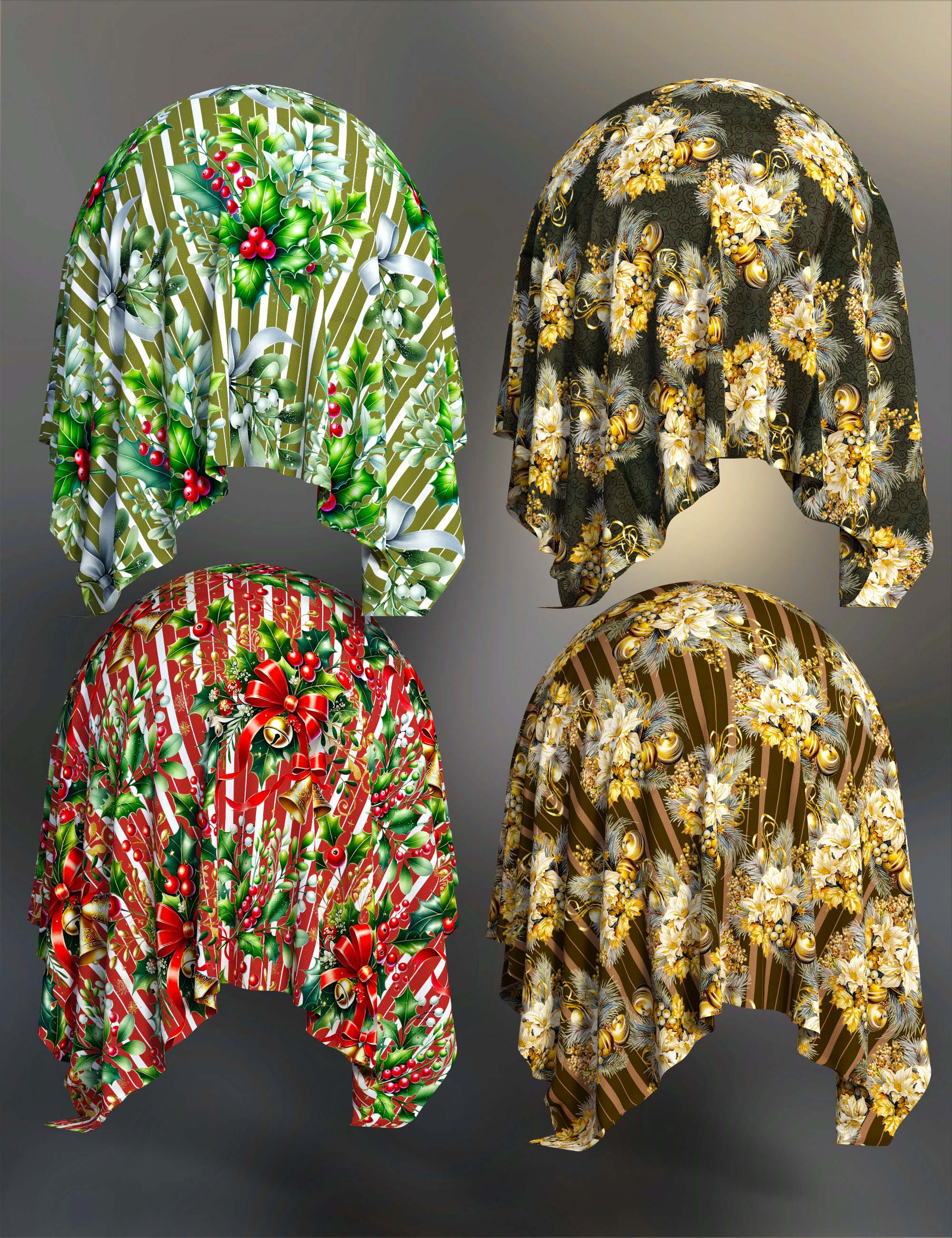 Christmas Delight Fabric Shaders - MR | Daz 3D