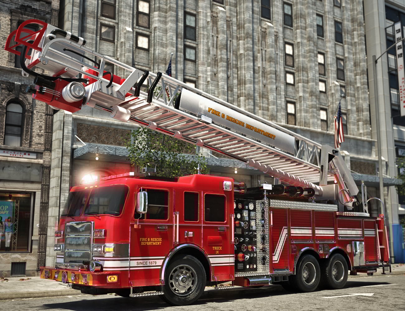 XI Fire Engine | Daz 3D