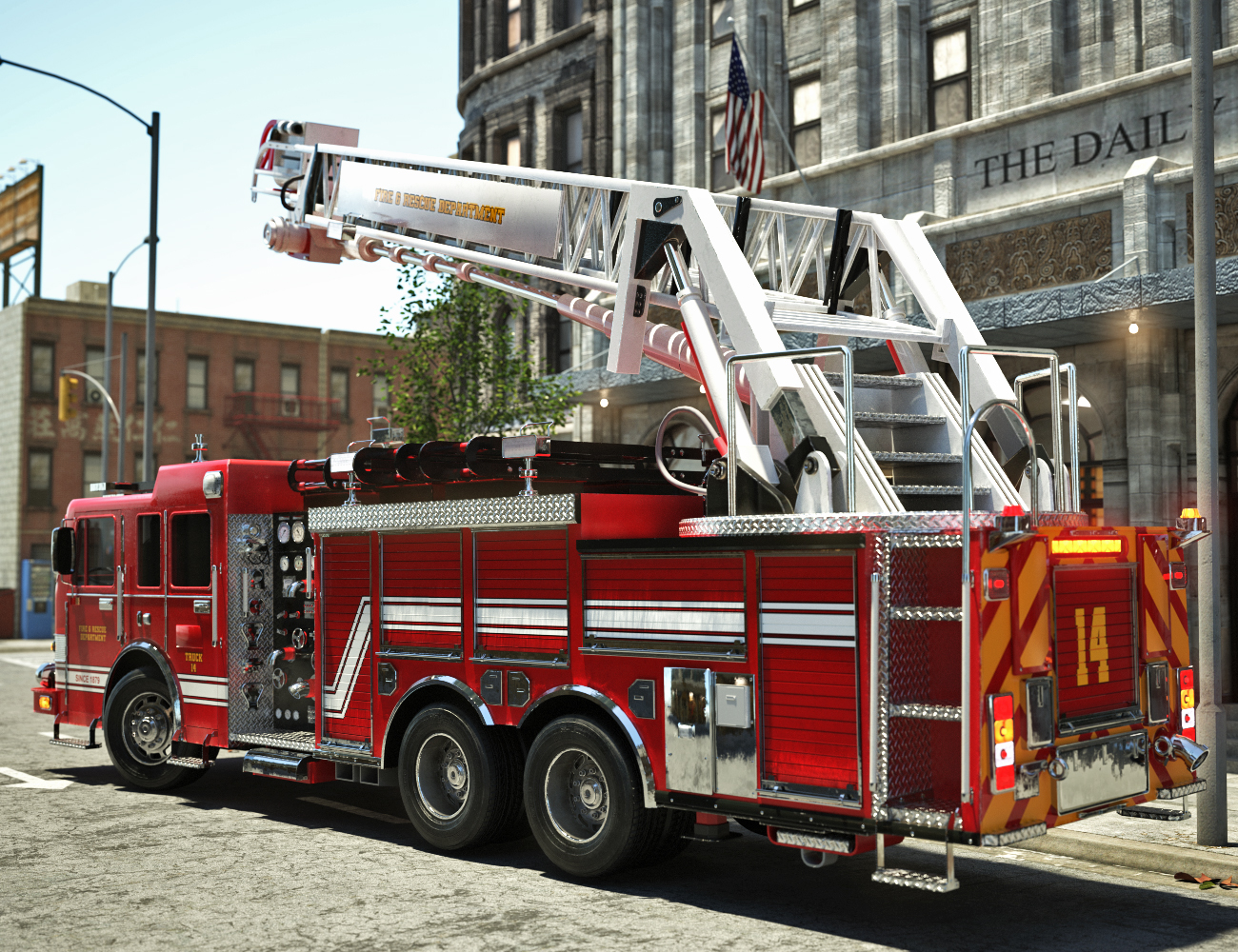 XI Fire Engine | Daz 3D