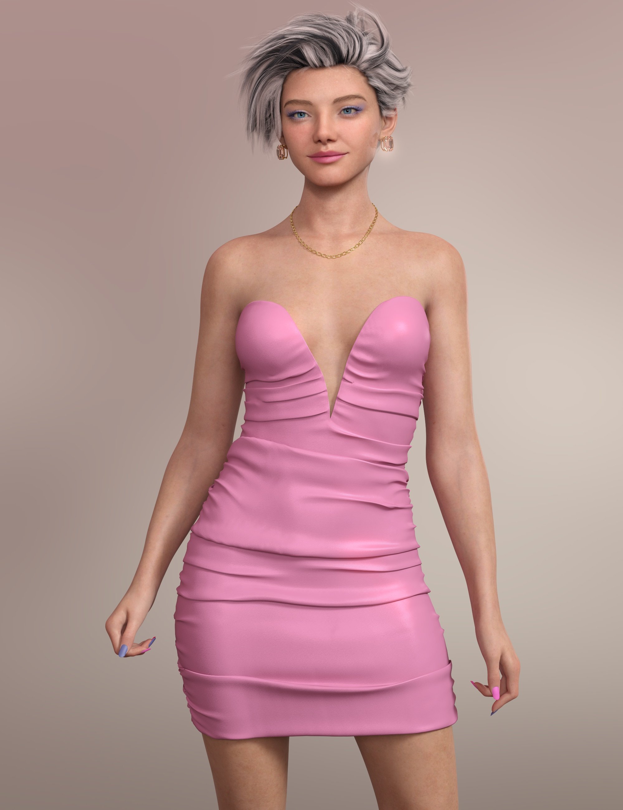 dForce Dolly Dress for Genesis 9 | Daz 3D