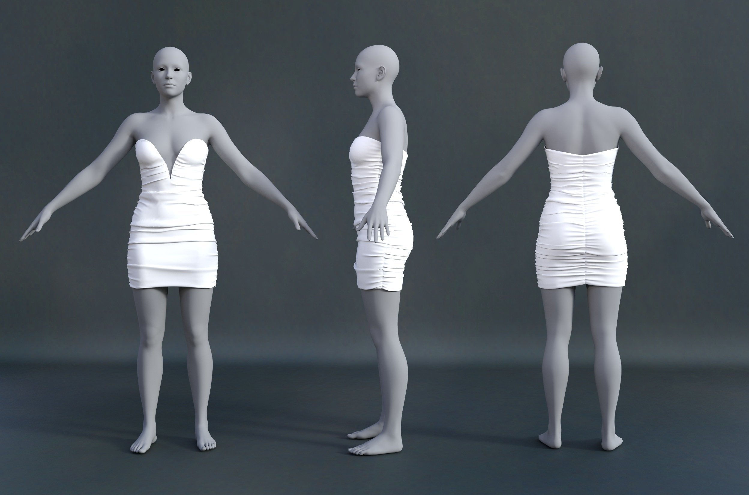 dForce Dolly Dress for Genesis 9 | Daz 3D
