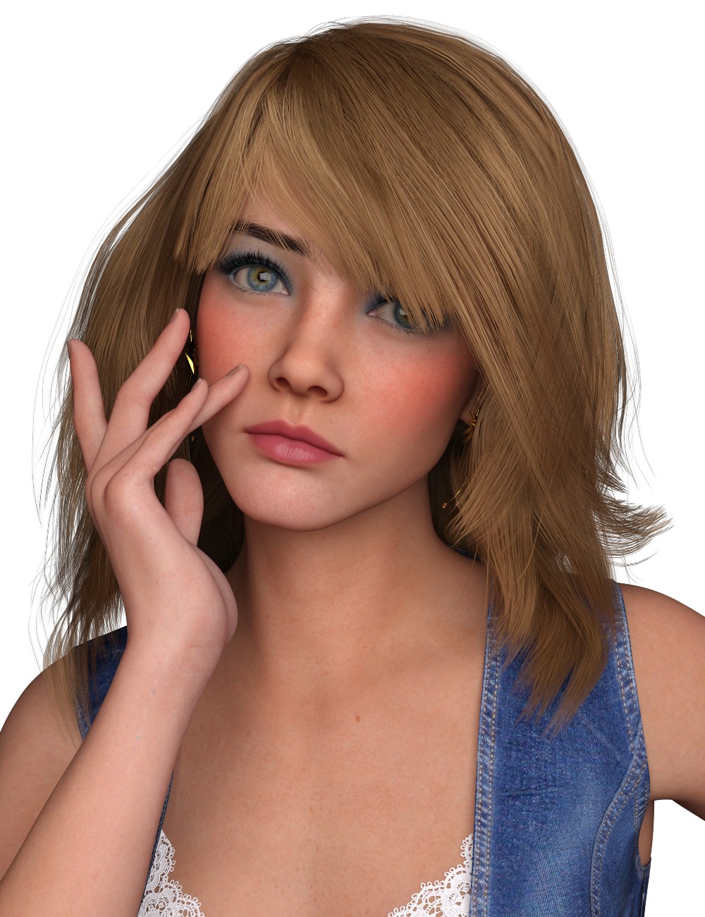 L3D Quick Click Sally Hair Shapes | Daz 3D