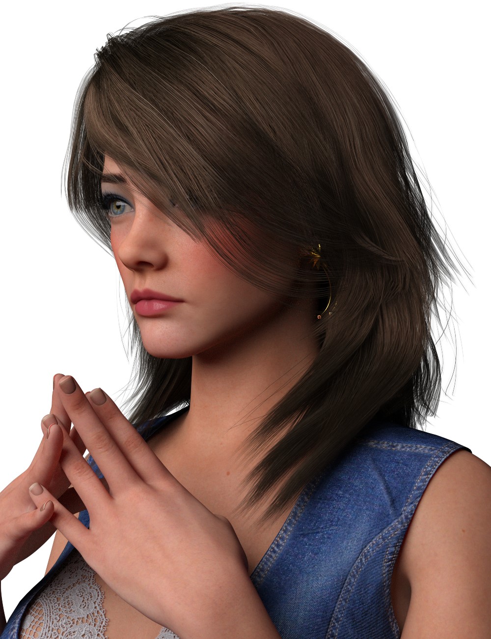 L3D Quick Click Sally Hair Shapes | Daz 3D