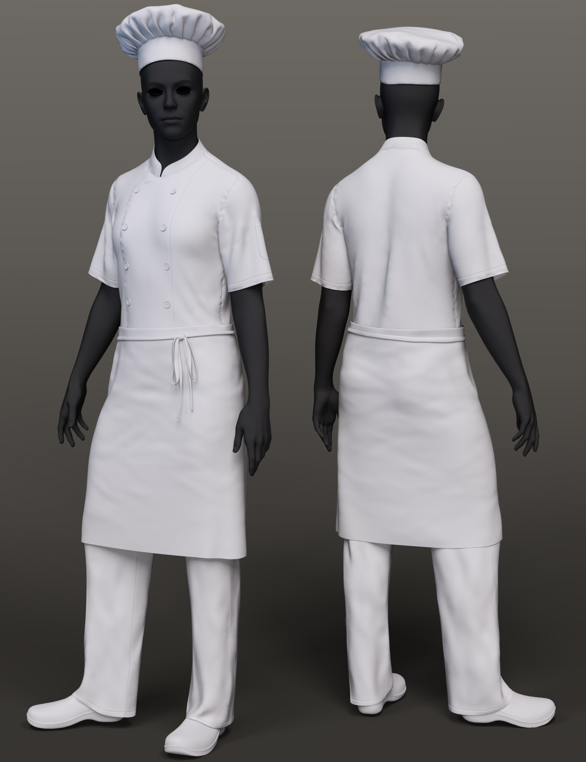 AH dForce Sanji Chef Outfit For Genesis 9 | Daz 3D