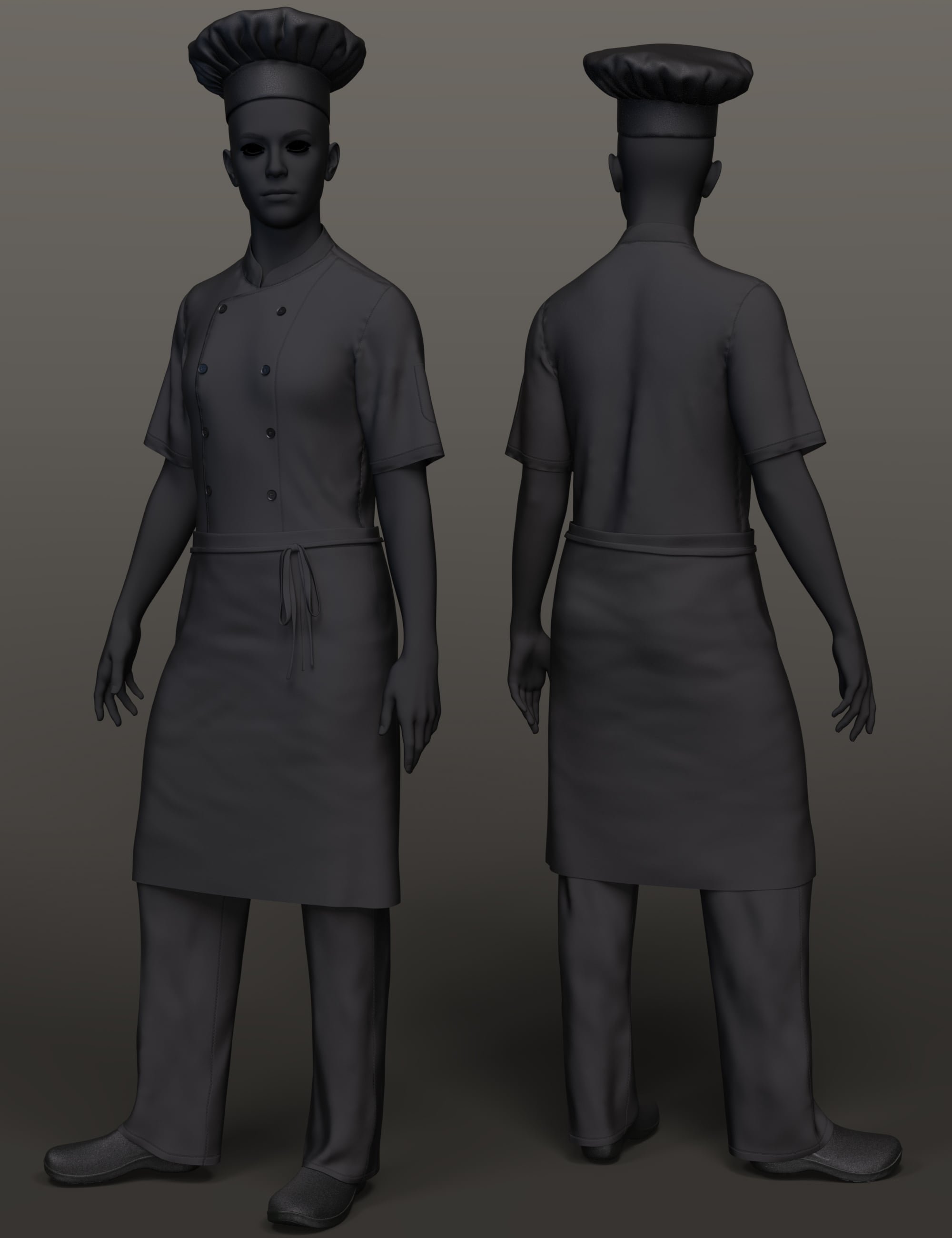AH dForce Sanji Chef Outfit Texture Add-On | Daz 3D