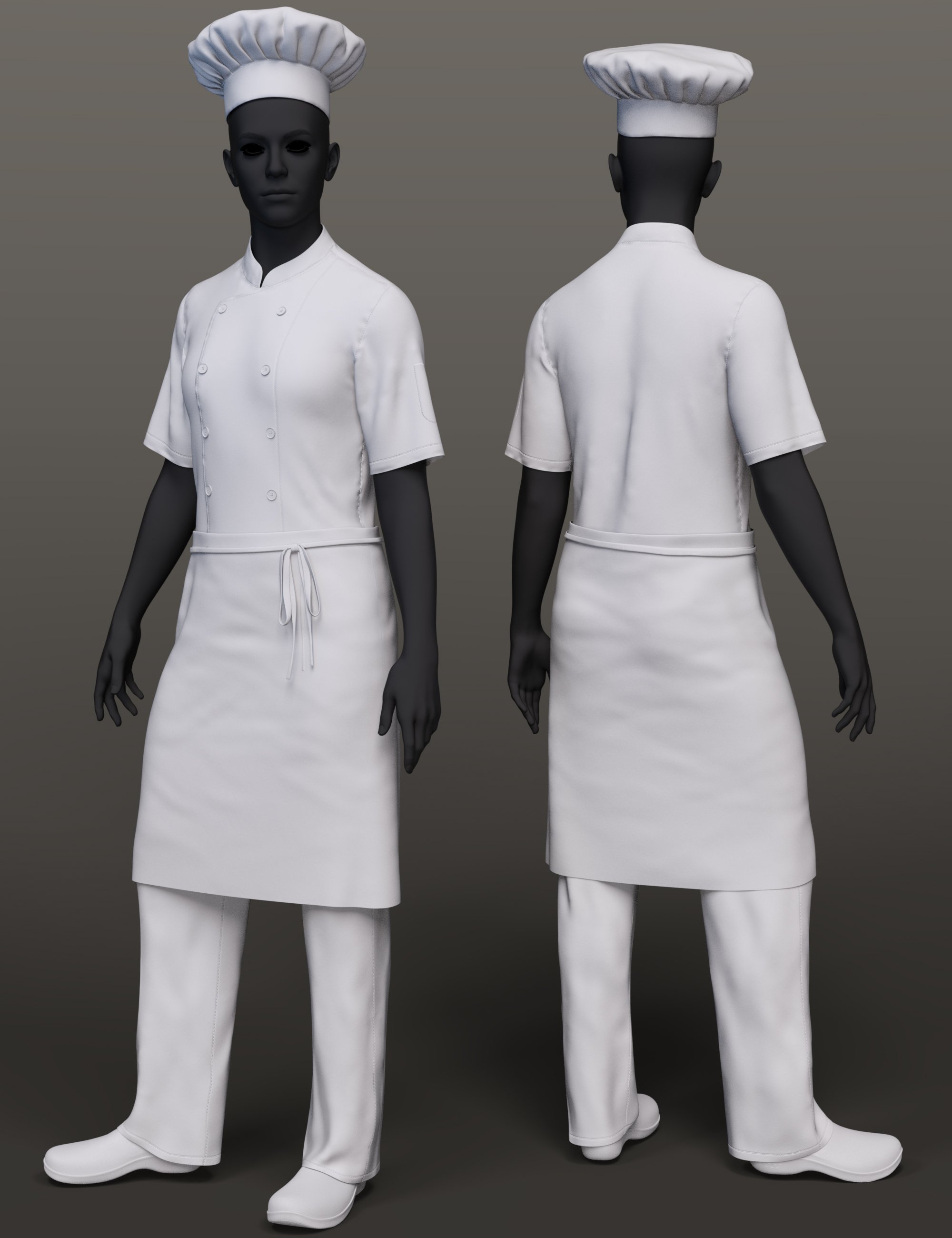 AH dForce Sanji Chef Outfit Texture Add-On | Daz 3D