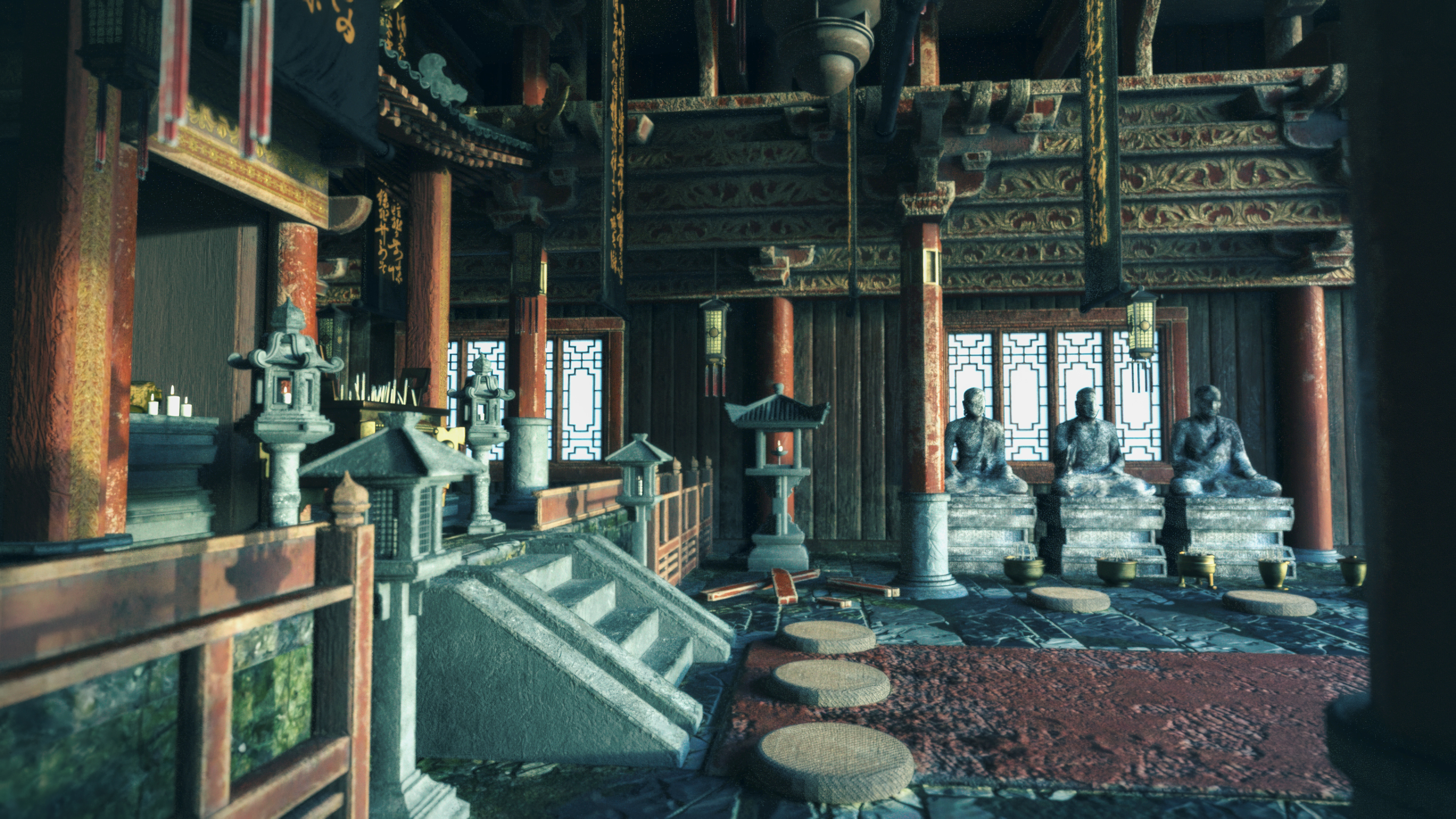 Chinese Temple Interior | Daz 3D