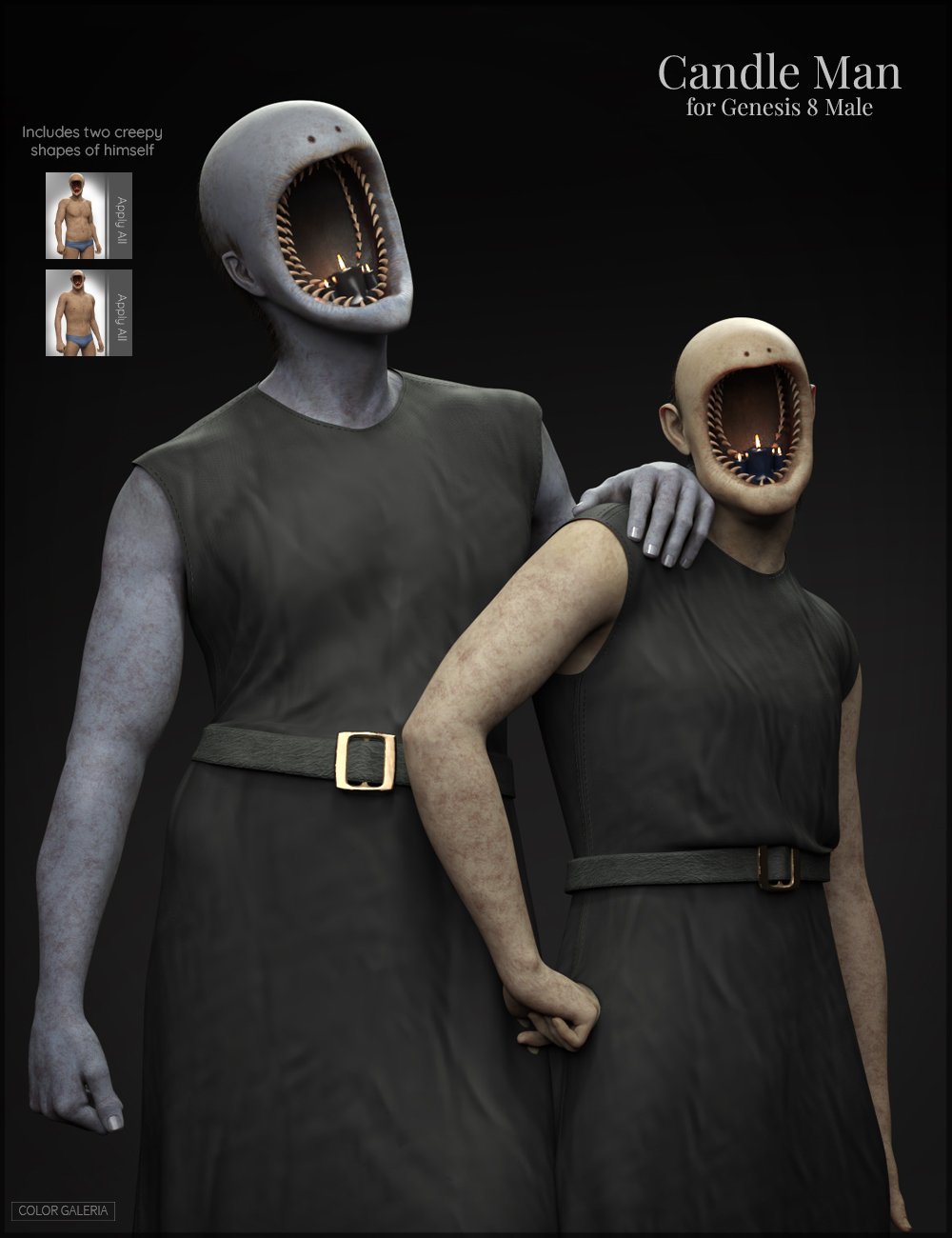CGI Candle Man for Genesis 8 Male | Daz 3D