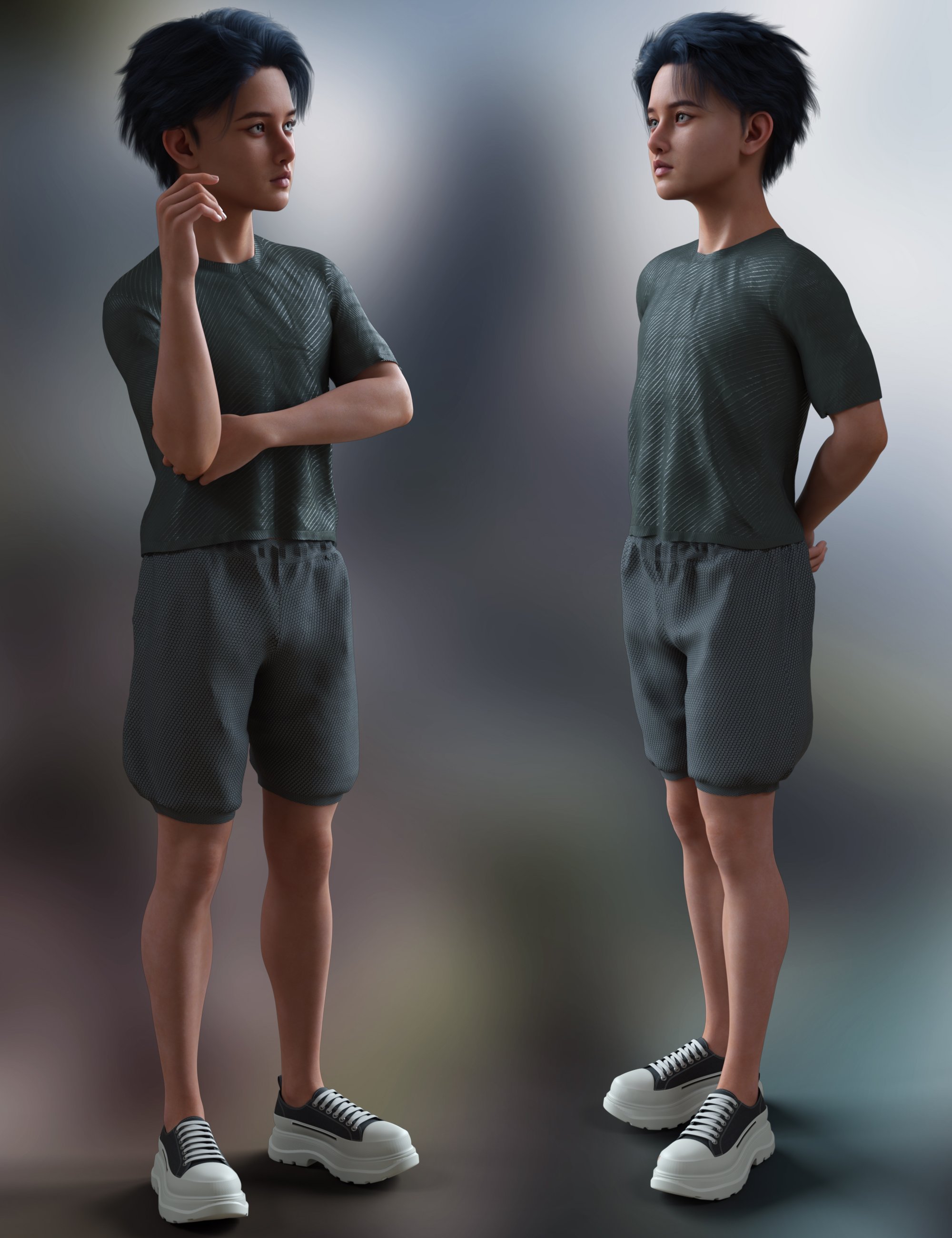 Vo Haru Male Young HD for Genesis 9 | Daz 3D