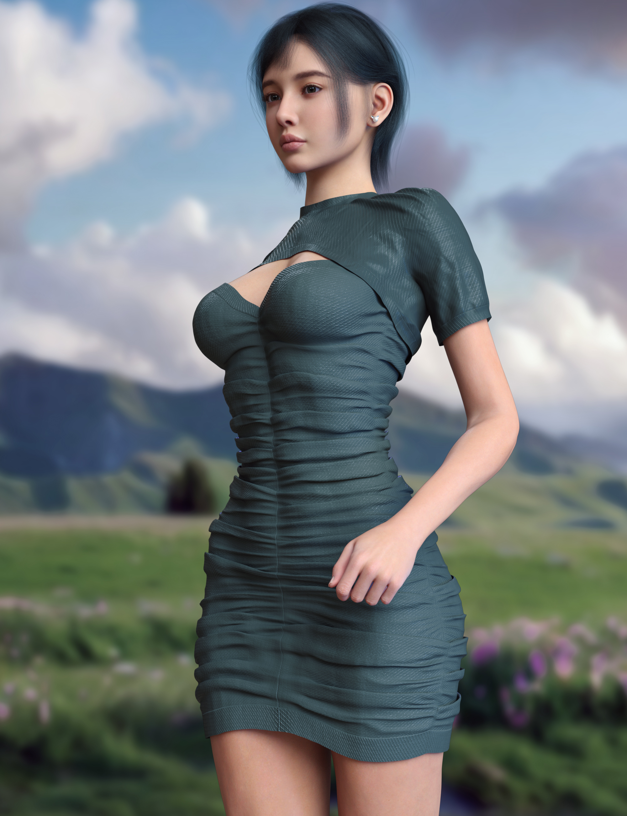 dForce Vo Haru Clothes Female for Genesis 9 | Daz 3D