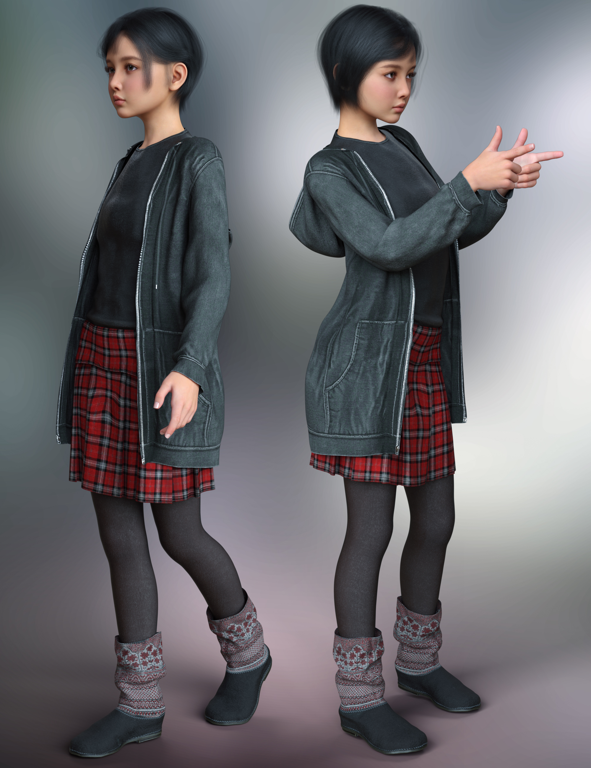 Vo Haru, And Young, and Male,and Male Young HD for Genesis 9 Character ...