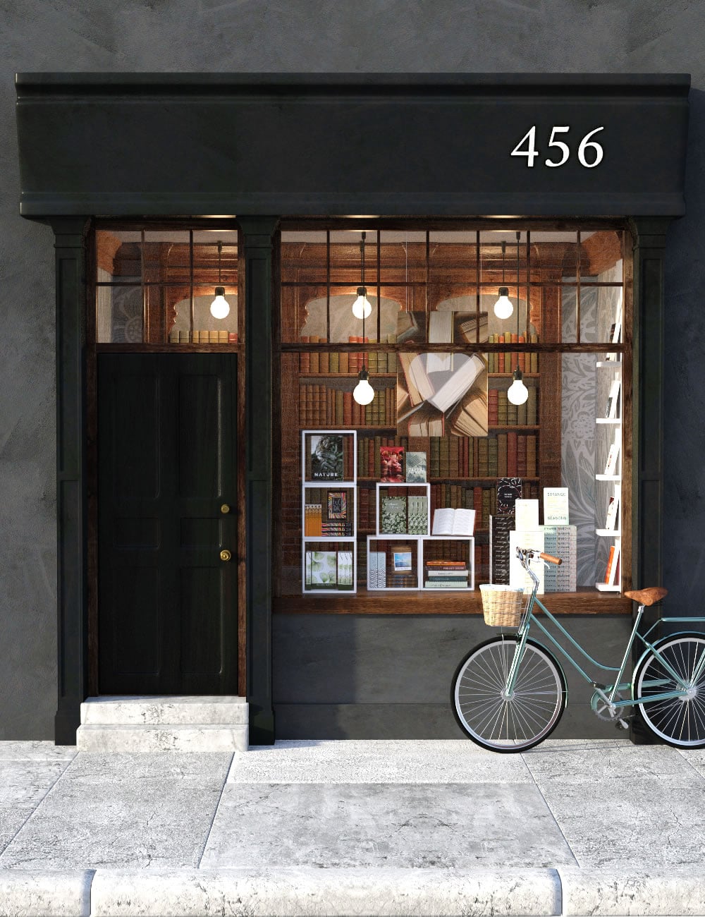 Boutique Front Bookstore | Daz 3D