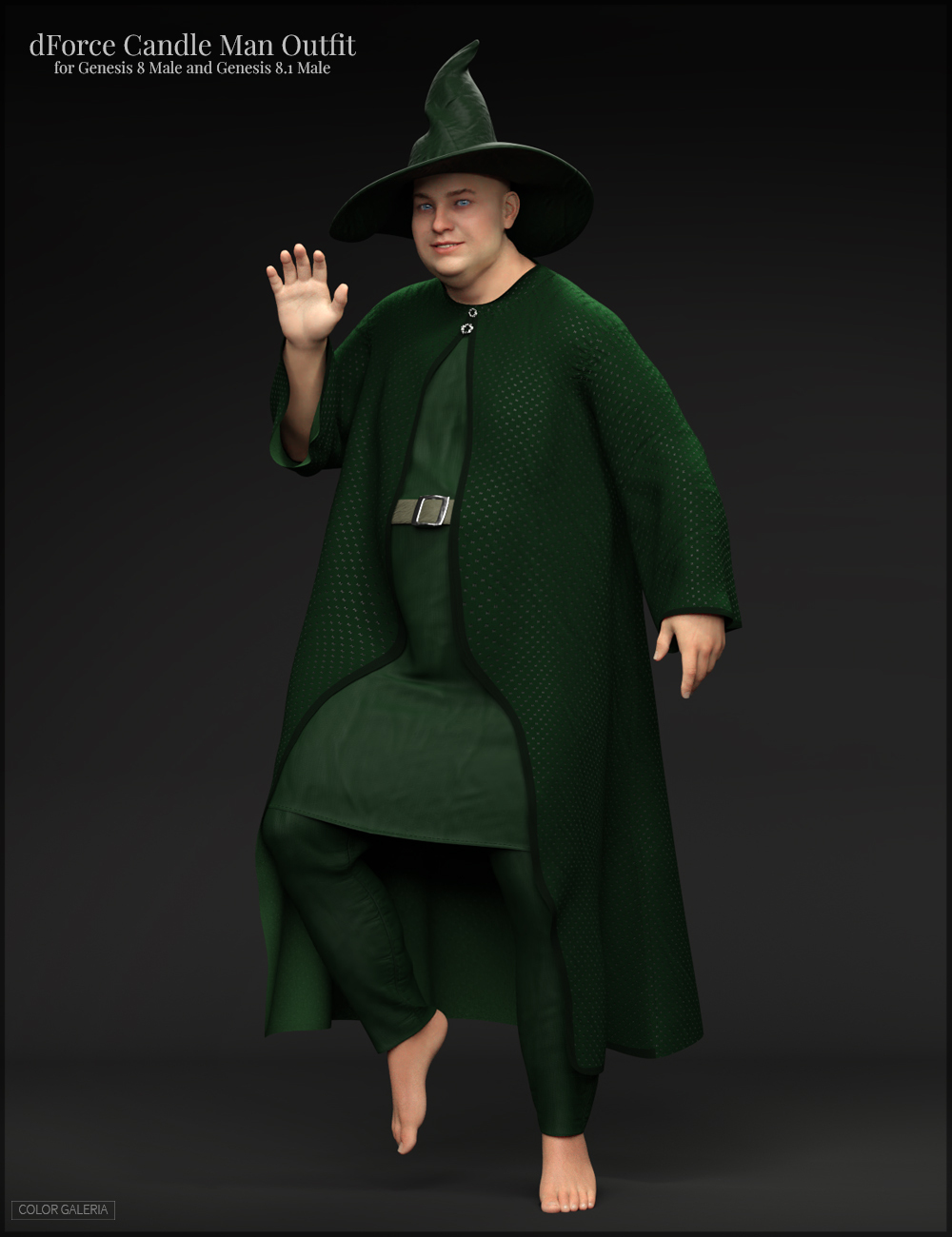 dForce Candle Man Outfit for Genesis 8 Male and Genesis 8.1 Male | Daz 3D