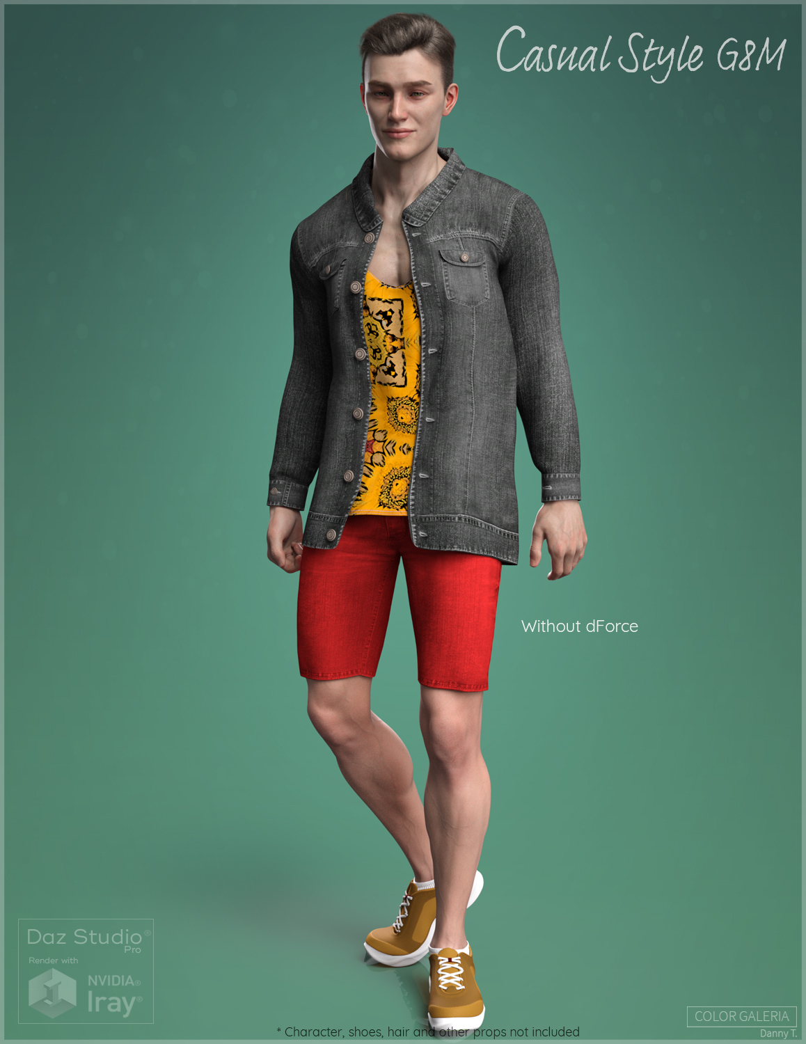 CGI Casual Style Outfit for Genesis 8 Male | Daz 3D