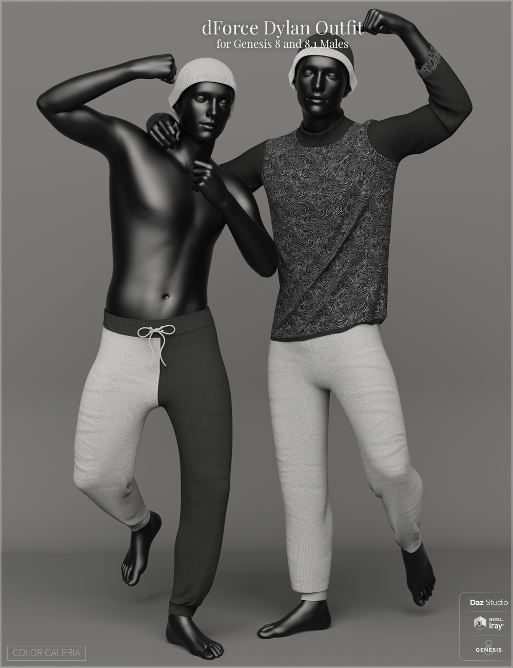 dForce Dylan Outfit for Genesis 8 and 8.1 Males | Daz 3D