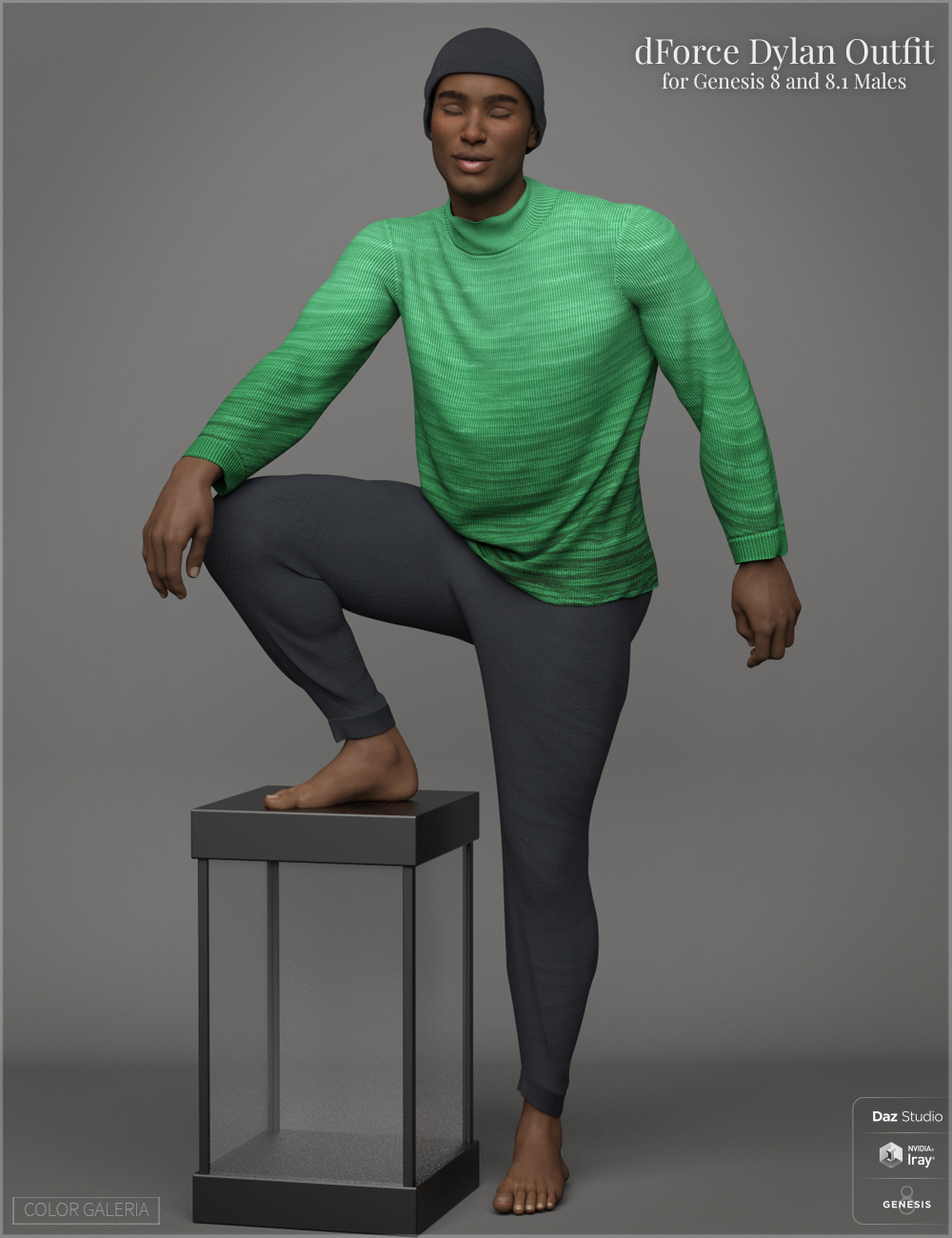 dForce Dylan Outfit for Genesis 8 and 8.1 Males | Daz 3D