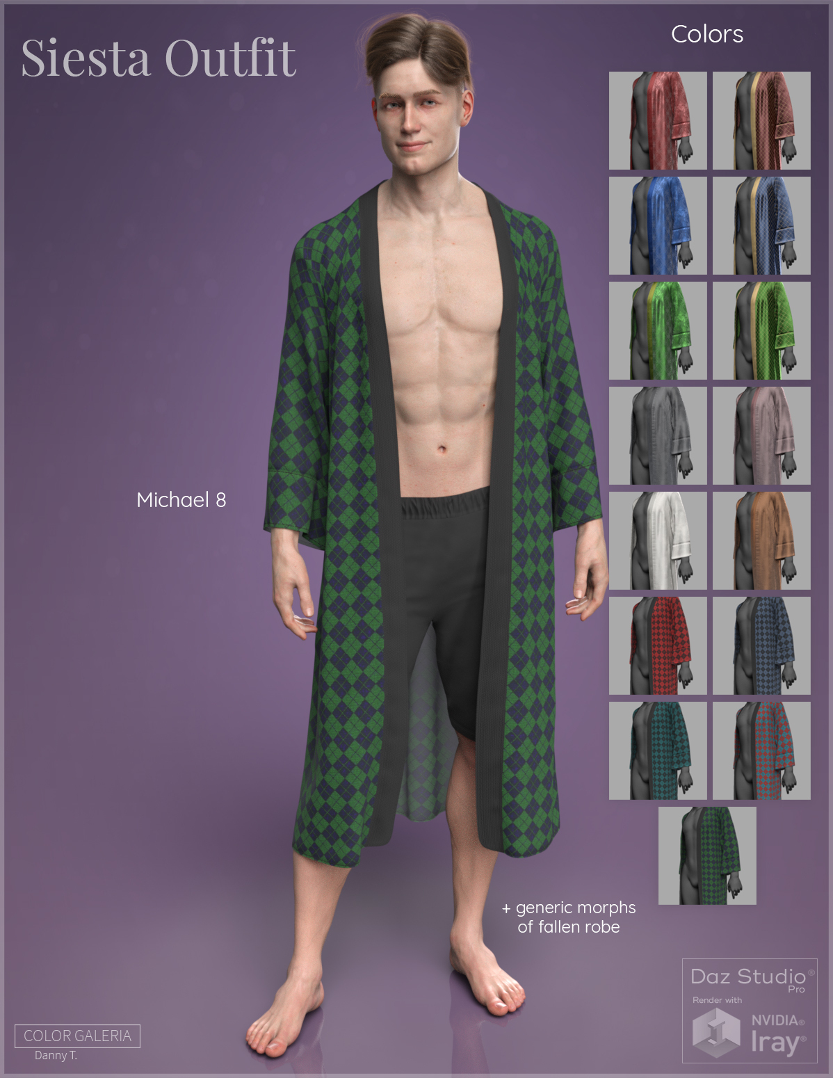 dForce - Siesta Outfit for Genesis 8 Male | Daz 3D