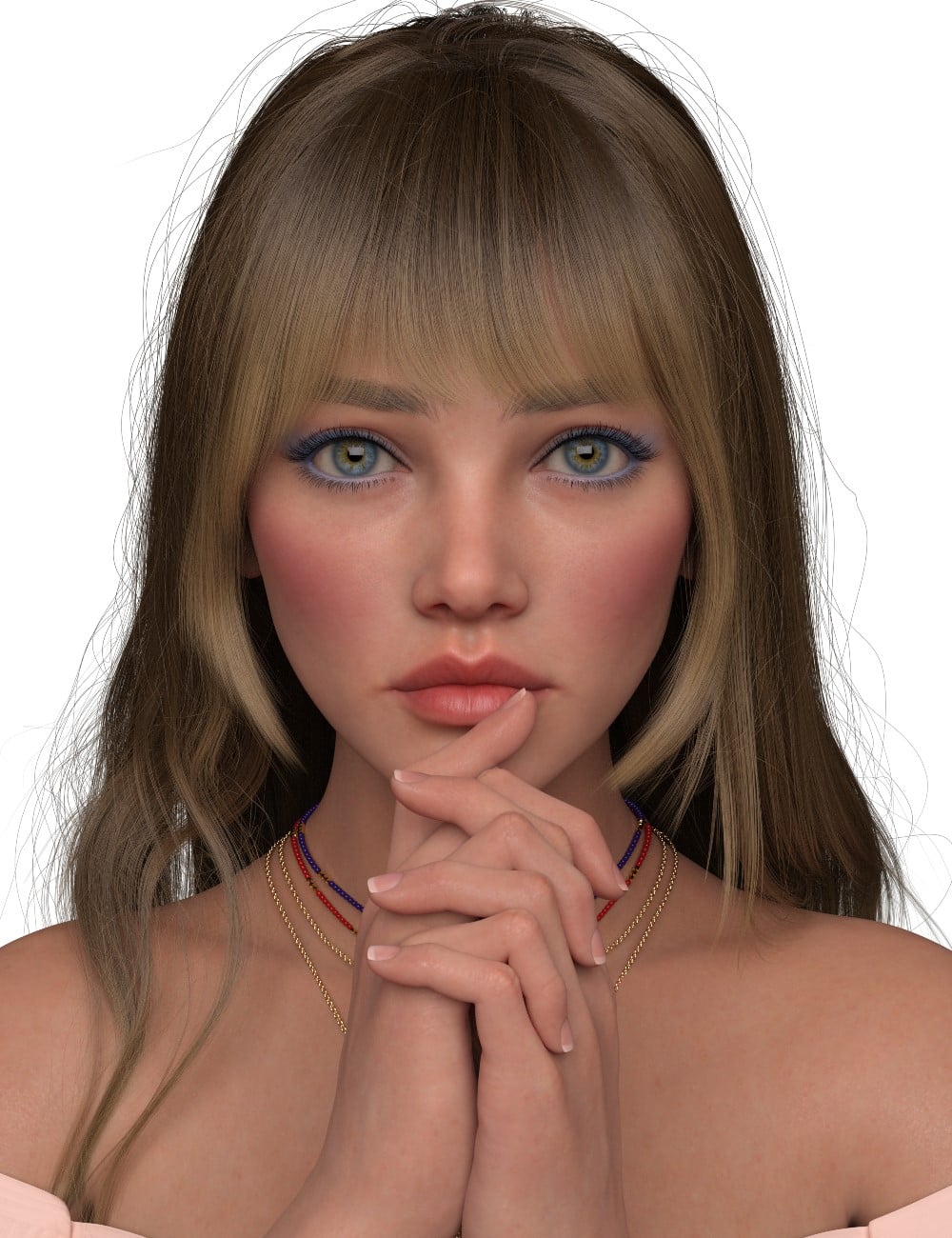 L3D Quick Click Faustian Fringe Hair | Daz 3D