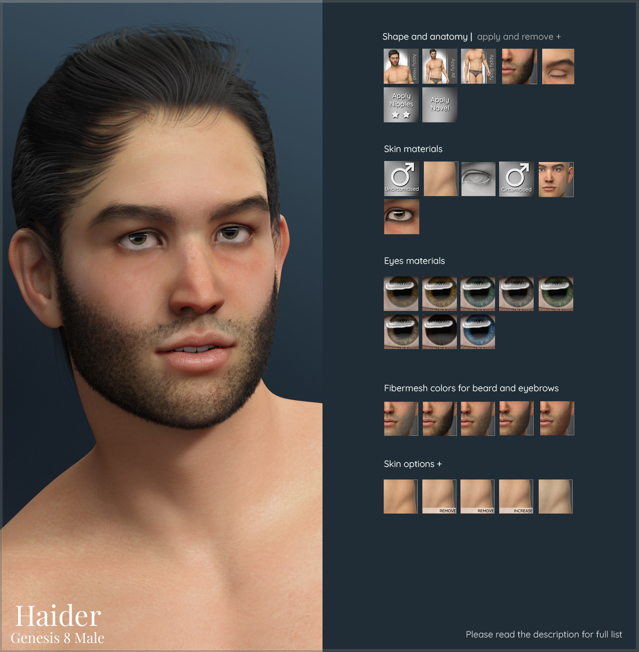 CGI Haider for Genesis 8 Male | Daz 3D