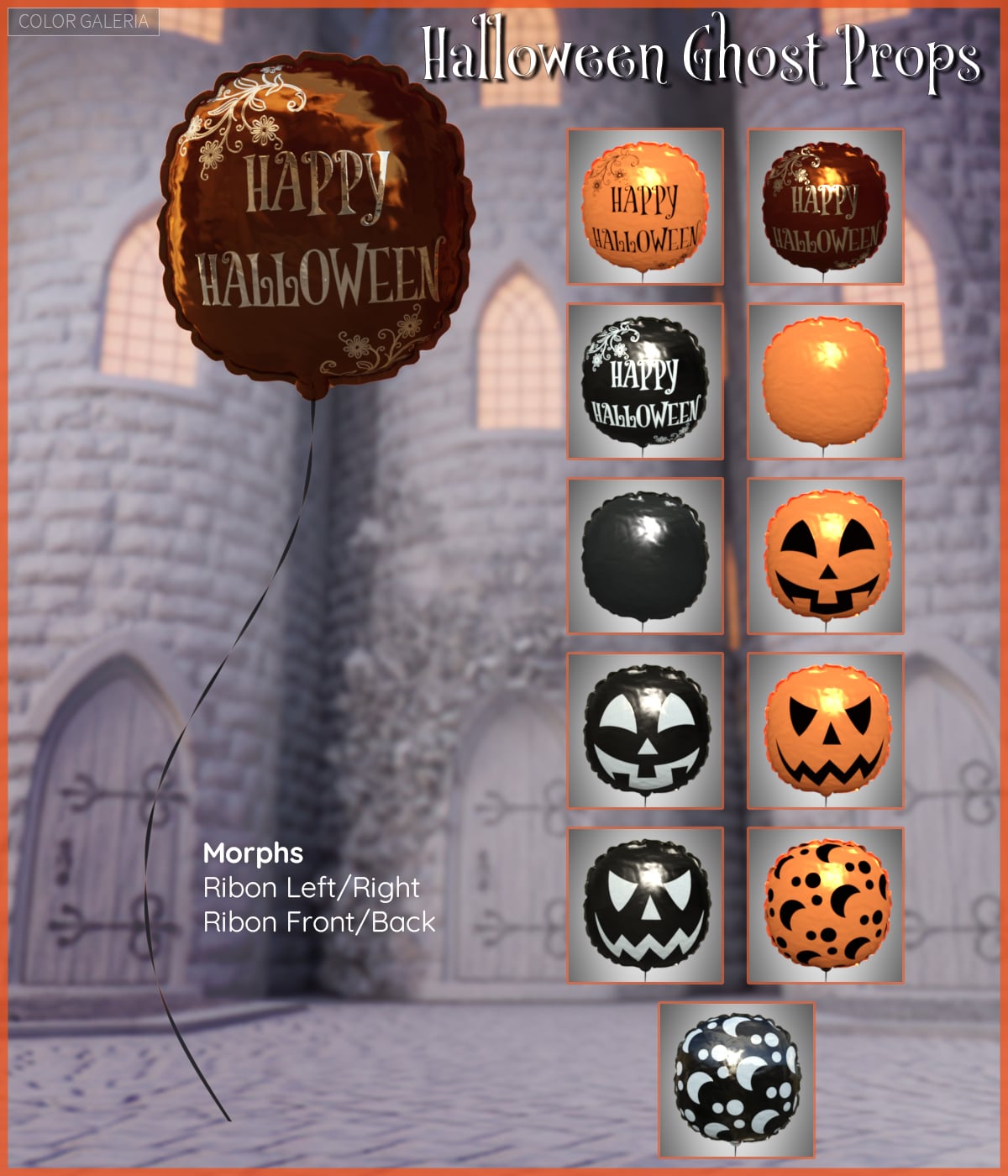 Halloween Ghost Props | Daz 3D