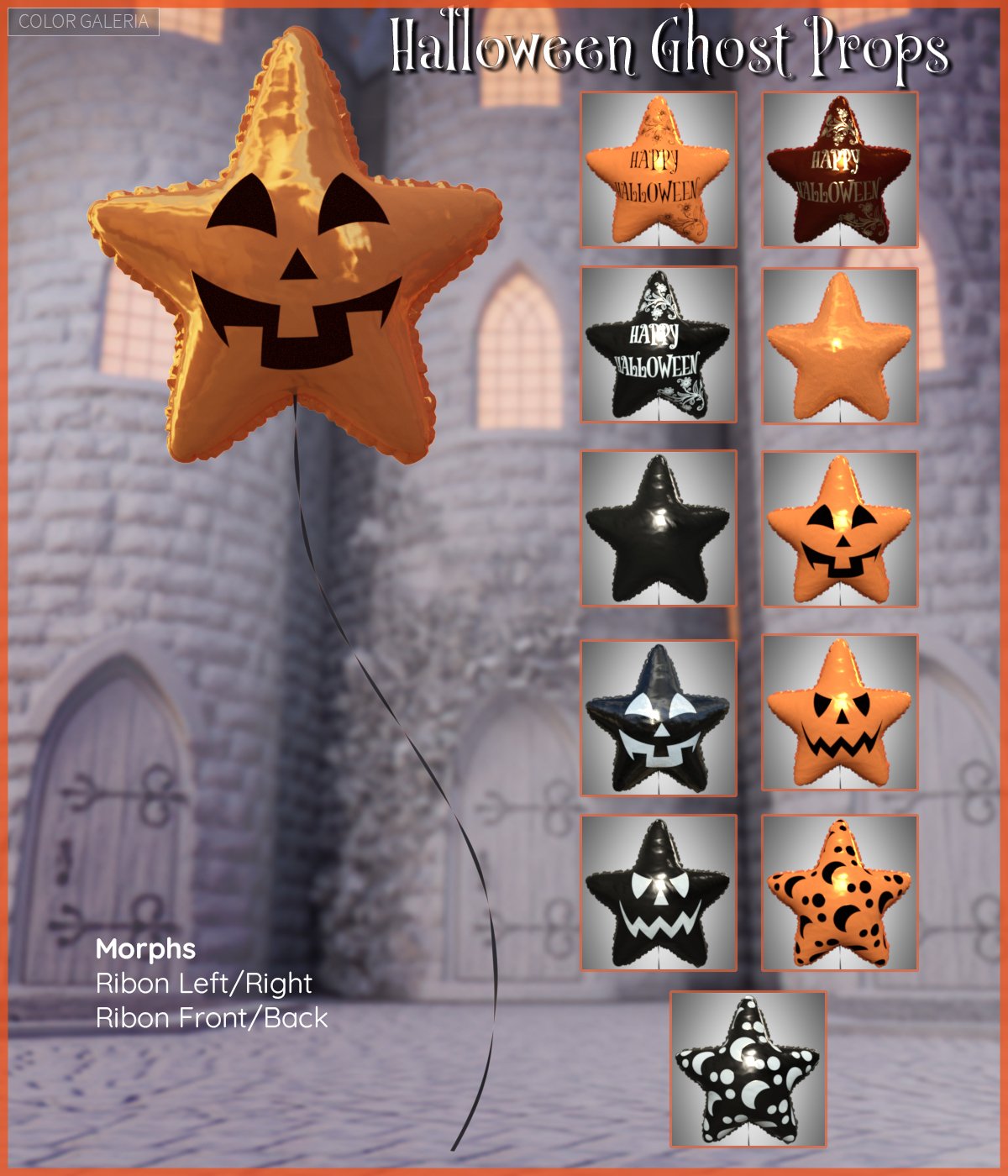 Halloween Ghost Props | Daz 3D