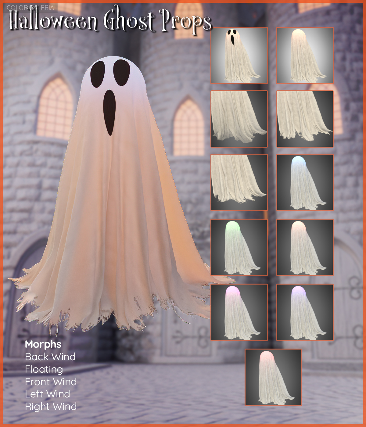 Halloween Ghost Props | Daz 3D