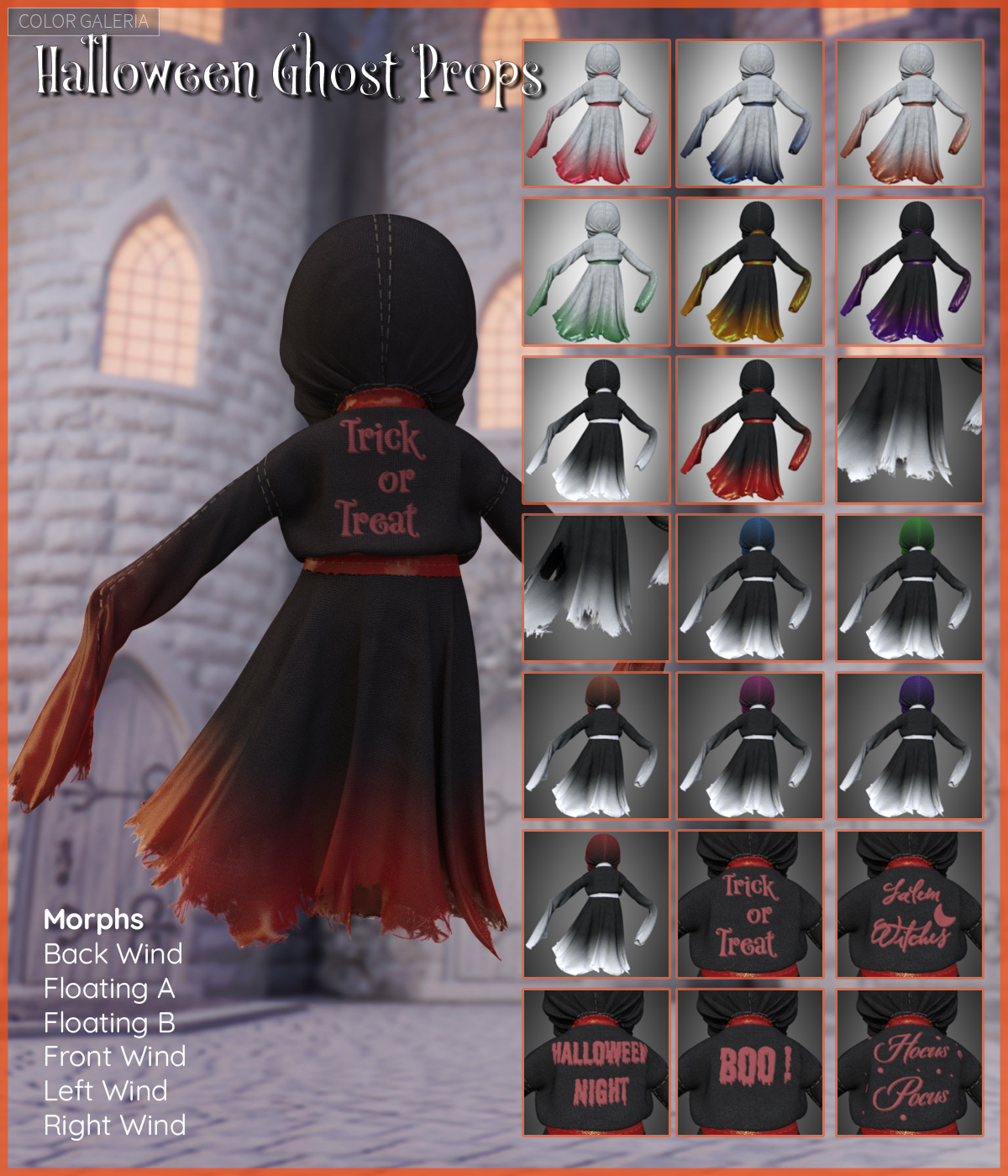 Halloween Ghost Props | Daz 3D