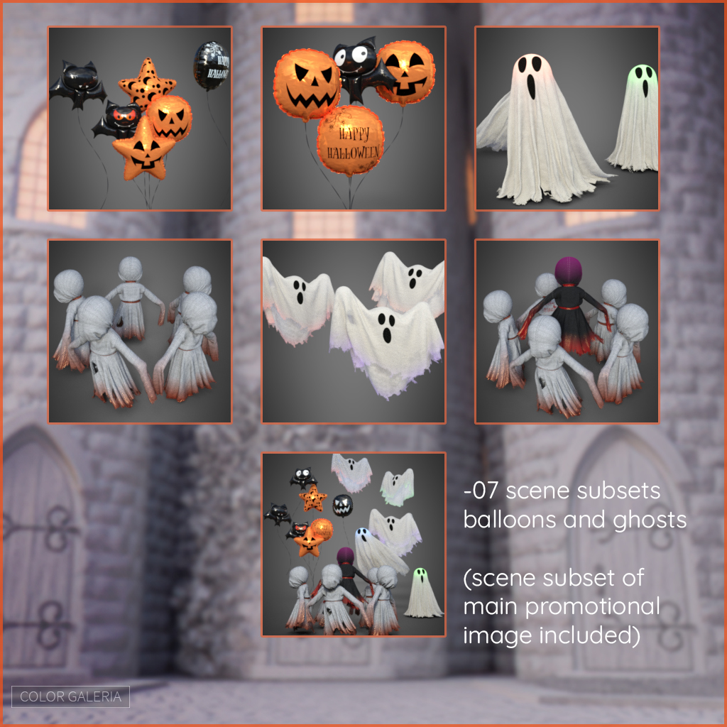 Halloween Ghost Props | Daz 3D