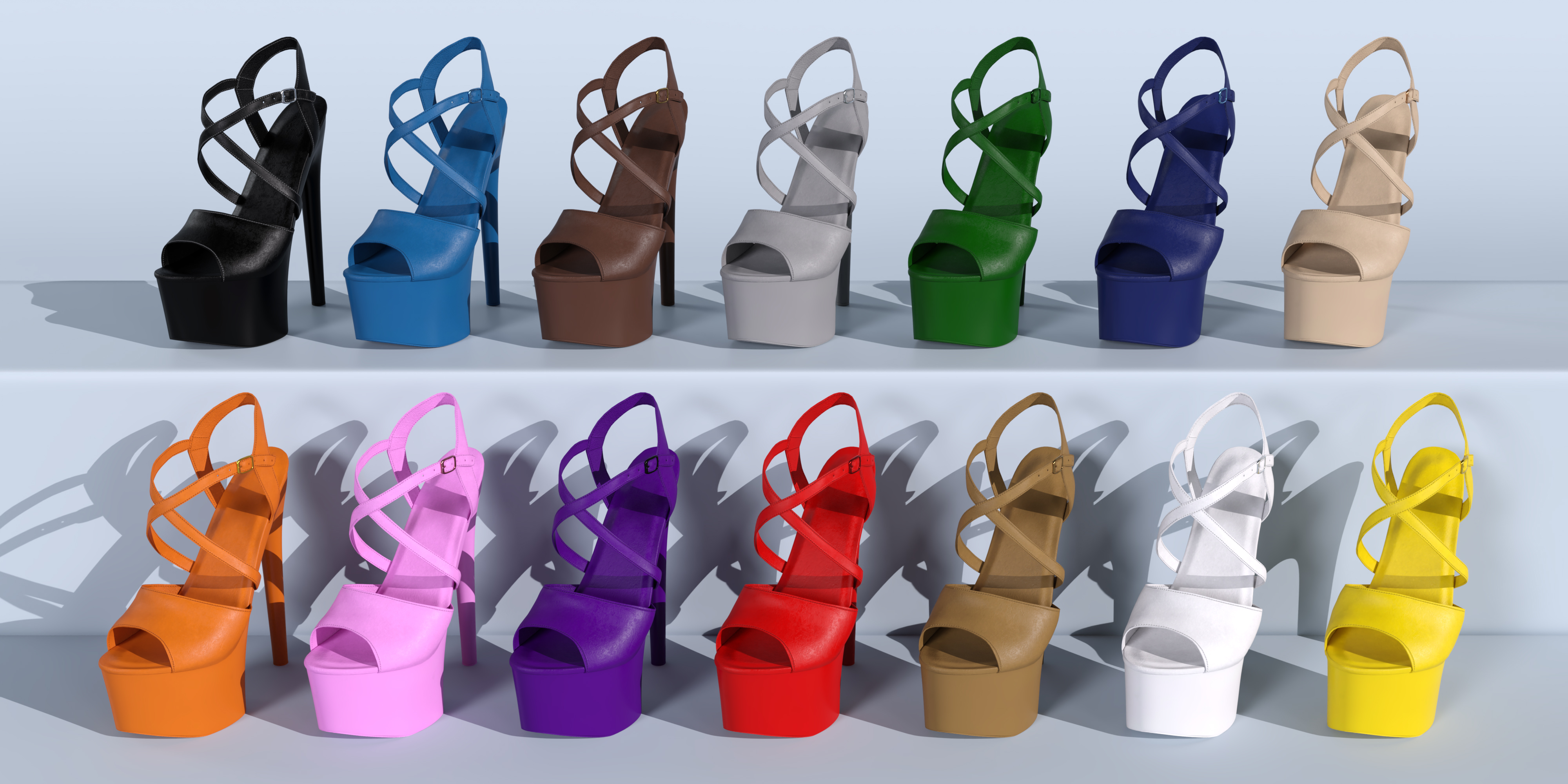 CW Sydney High Heels for Genesis 9 and 8 Female | Daz 3D