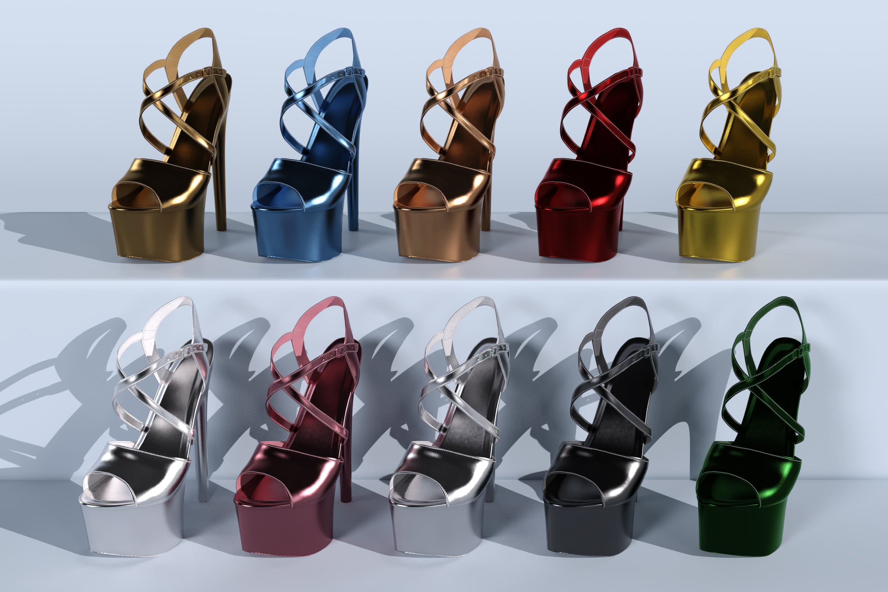 CW Sydney High Heels for Genesis 9 and 8 Female | Daz 3D