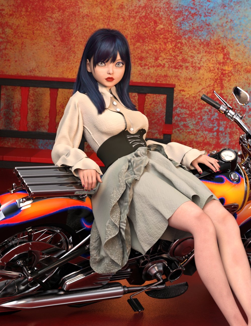 EG Skirt Poses and Qxs Genesis 9 Bundle | Daz 3D