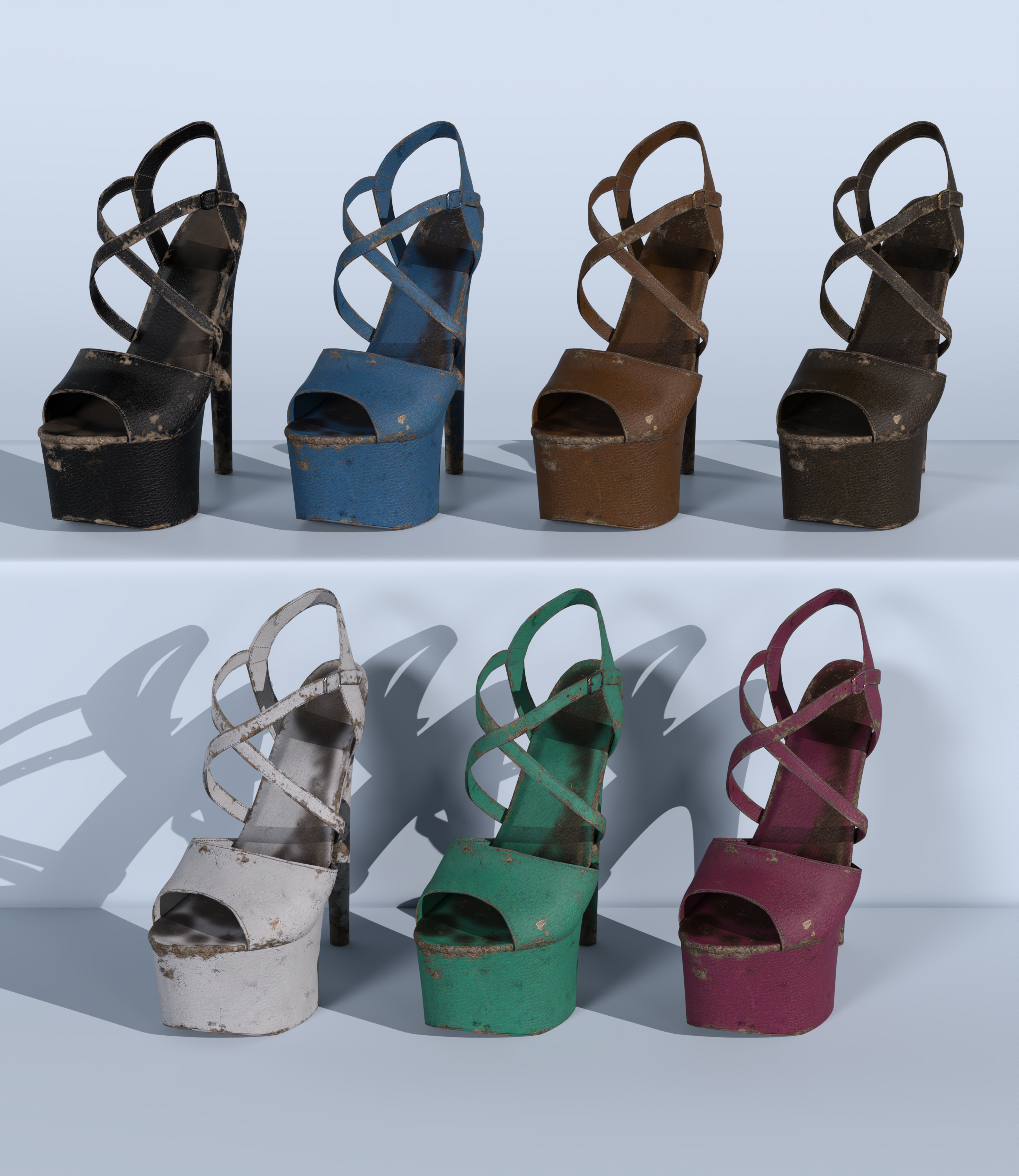 Textras For CW Sydney High Heels | Daz 3D