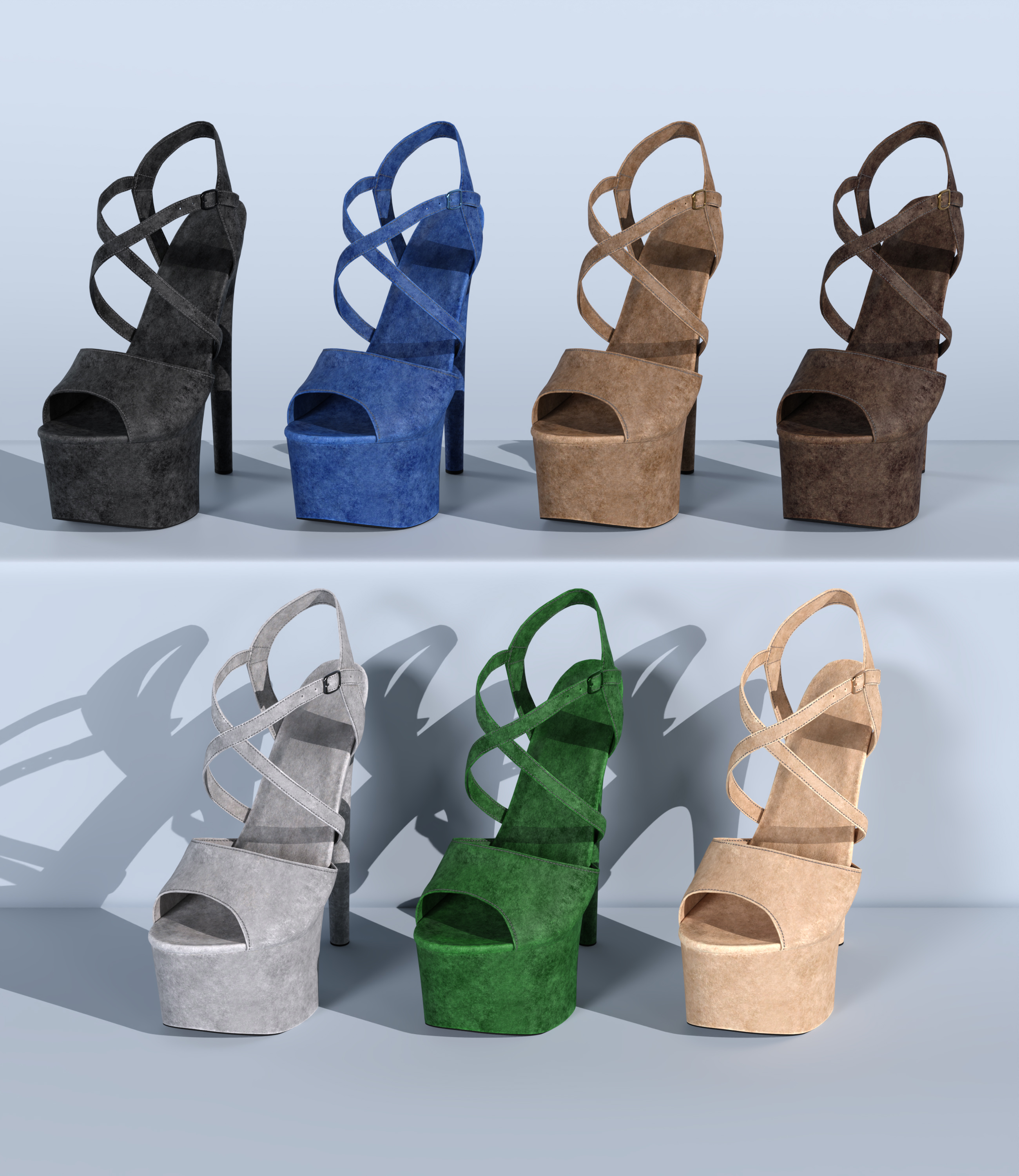 Textras For CW Sydney High Heels | Daz 3D