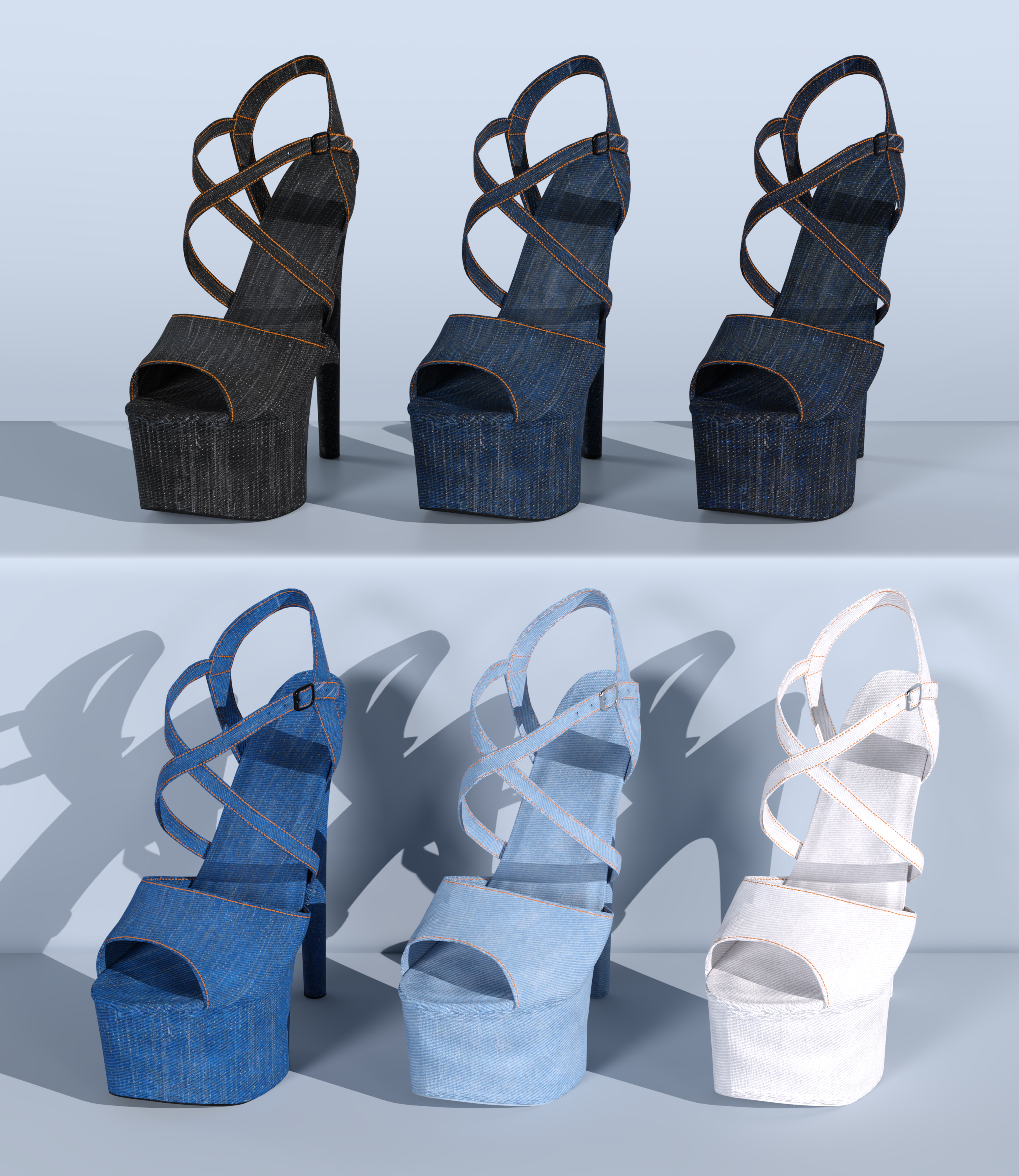 Textras For CW Sydney High Heels | Daz 3D
