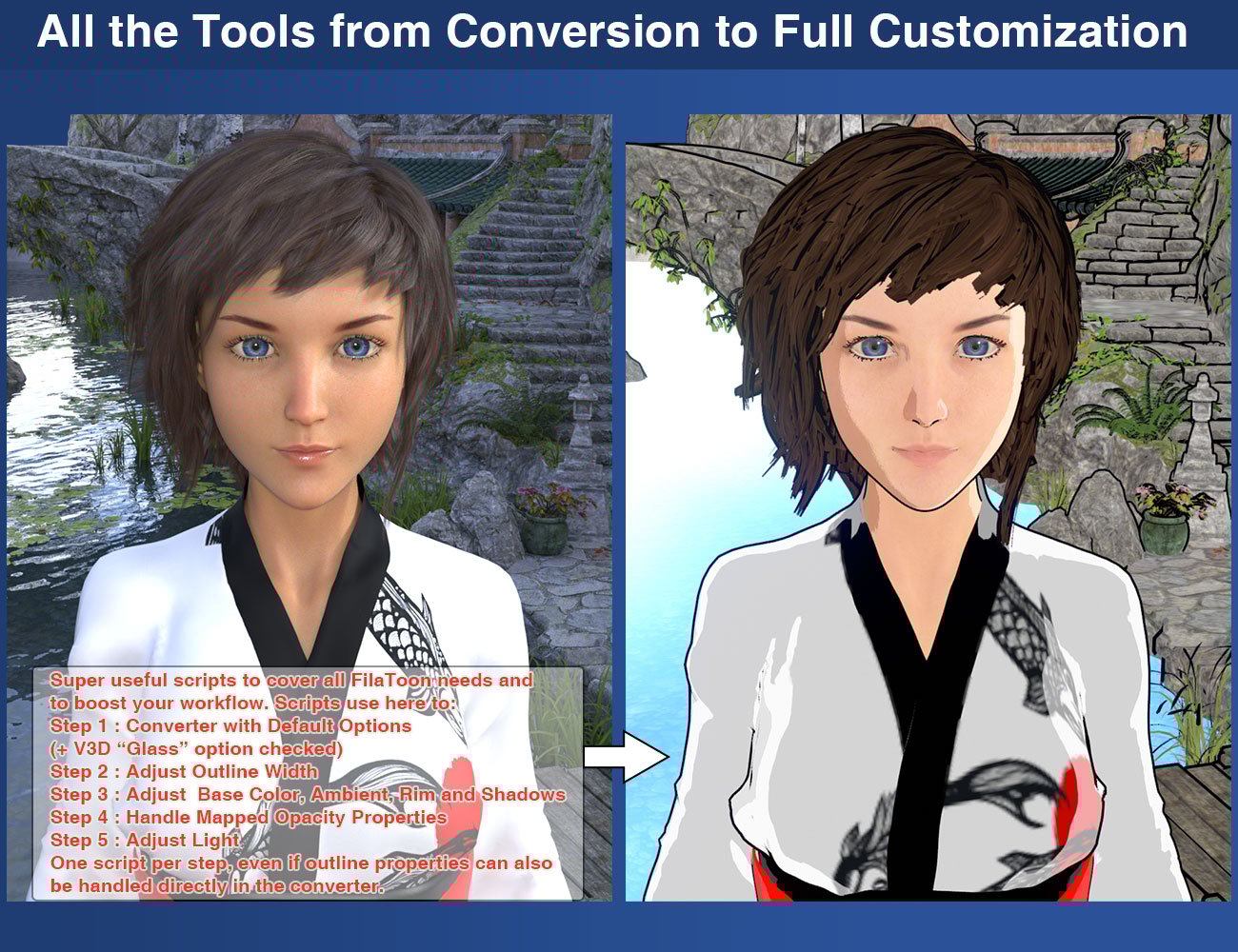 V3D FilaToon Converter, Manager and Tools | Daz 3D